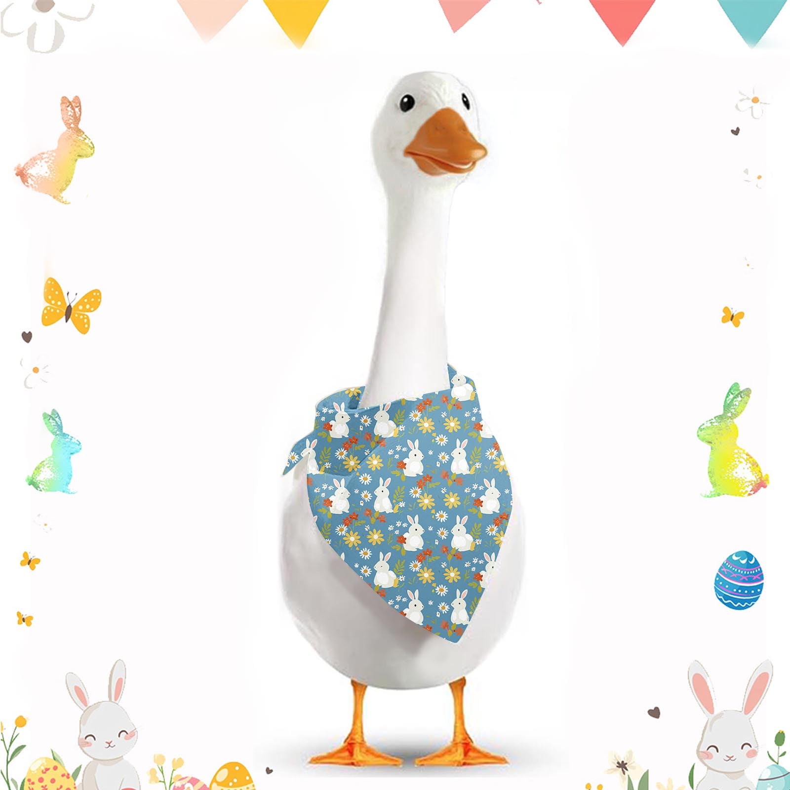 Darzheoy Porch Goose Outfit, Garden Goose Costume Colorful Scarf, for ...