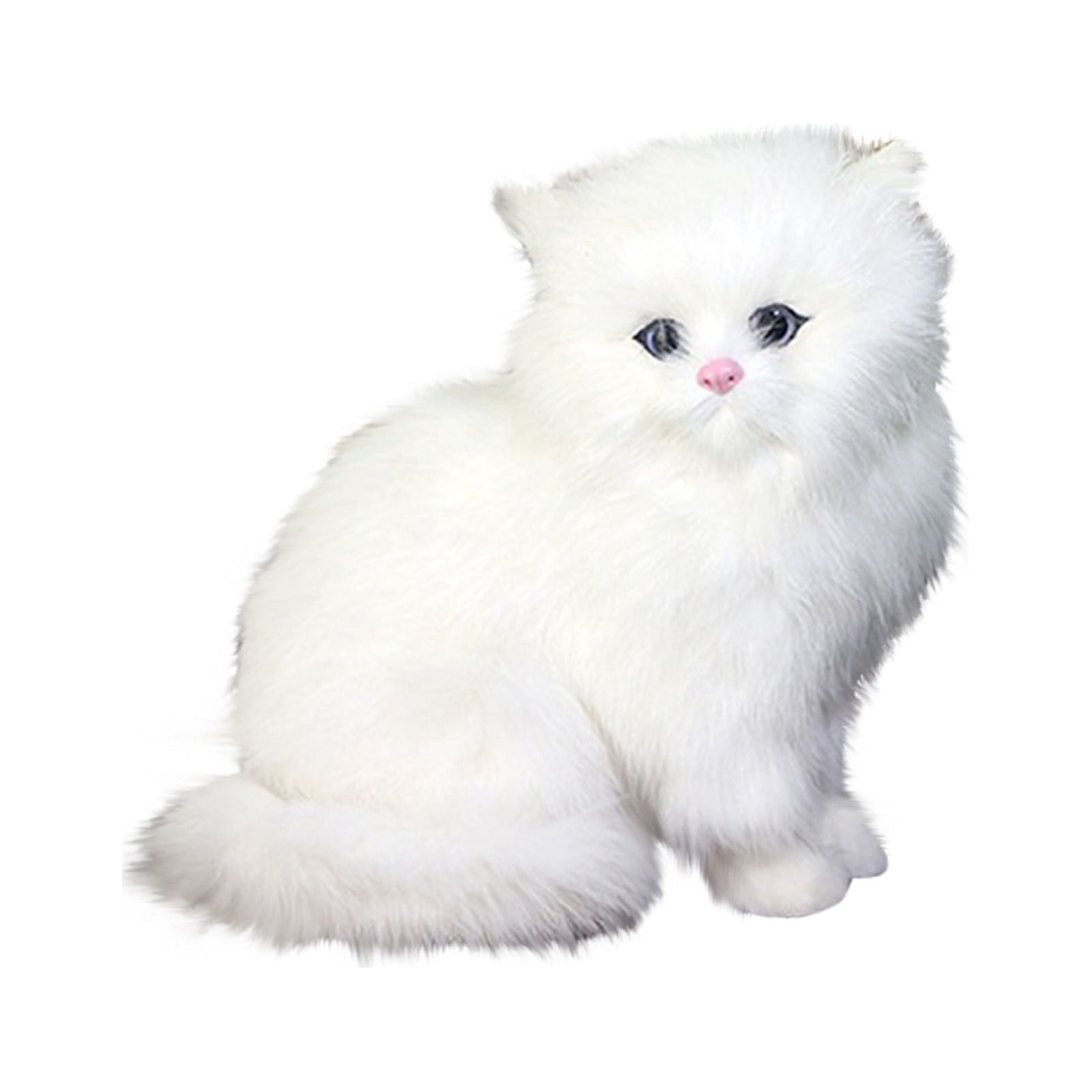 Darzheoy Realistic Cat Plush Toy, Lifelike Cat Stuffed Animal Fluffy ...