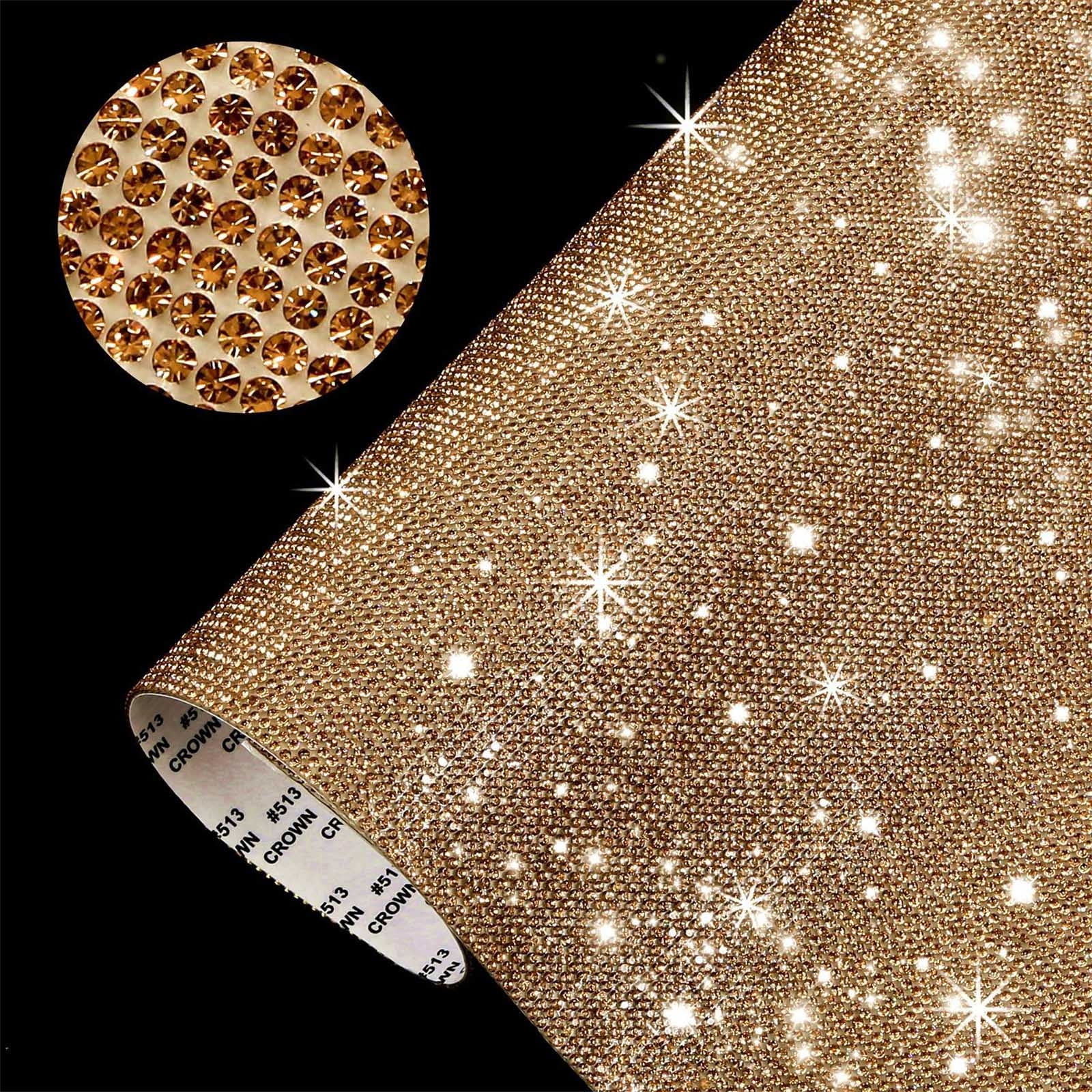 Elainilye Rhinestones Stickers, 4.72"X7.87" Self-Adhesive Crystal ...