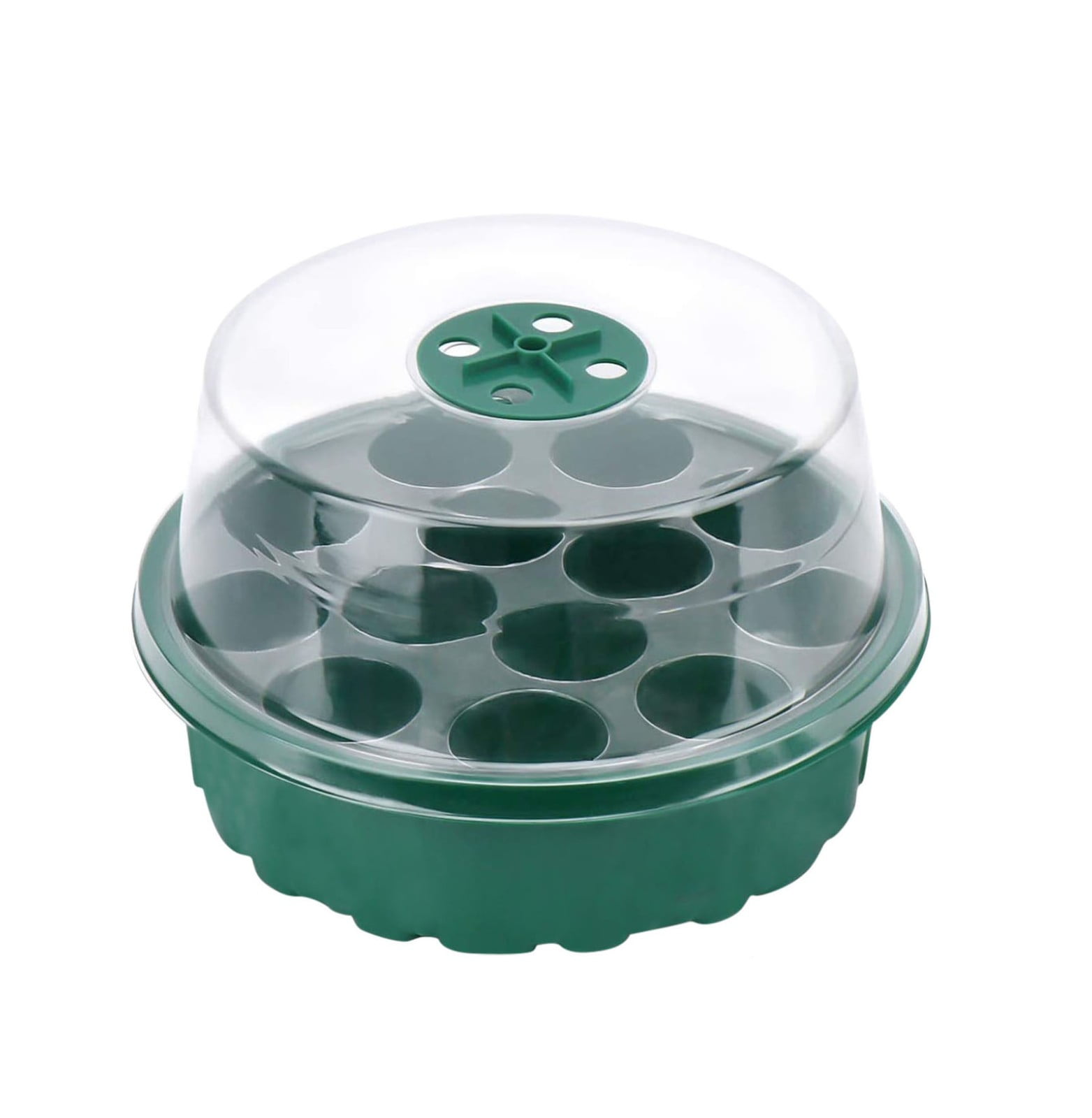 Darzheoy Seed Starter Tray with Humidity Dome and Base (13 Cells Total ...