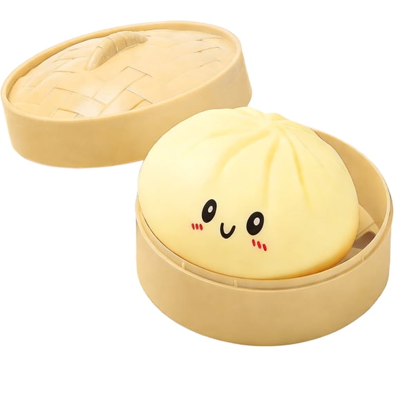 Darzheoy Silicone Stress Relief Toy Big Bun Imitation Steamer, Hand ...