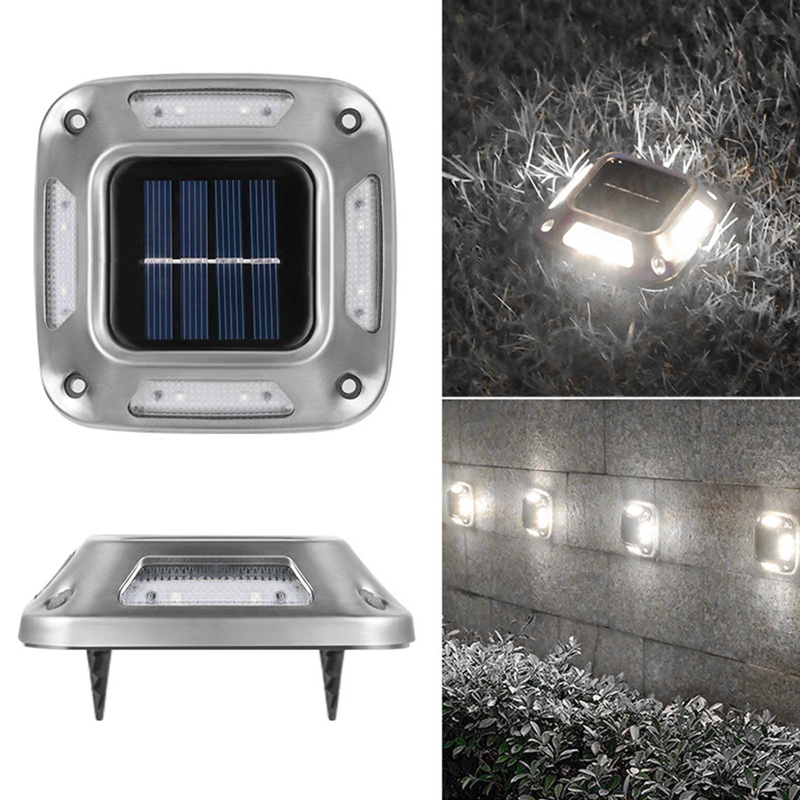 Darzheoy Solar Ground Lights for Outdoor Garden, 4-Pack Waterproof LED ...