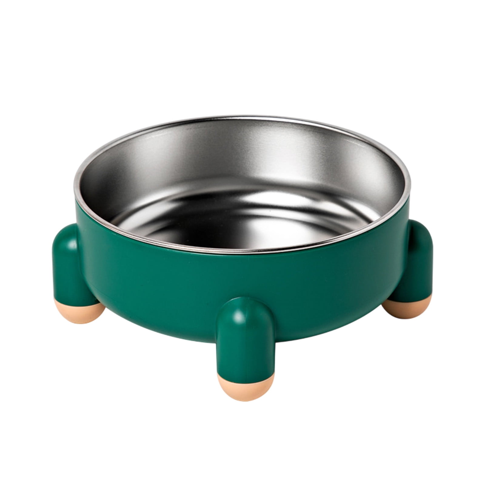 Darzheoy Stainless Steel Cat Bowls, Non-Slip Tilted Metal Pet Food Bowl ...