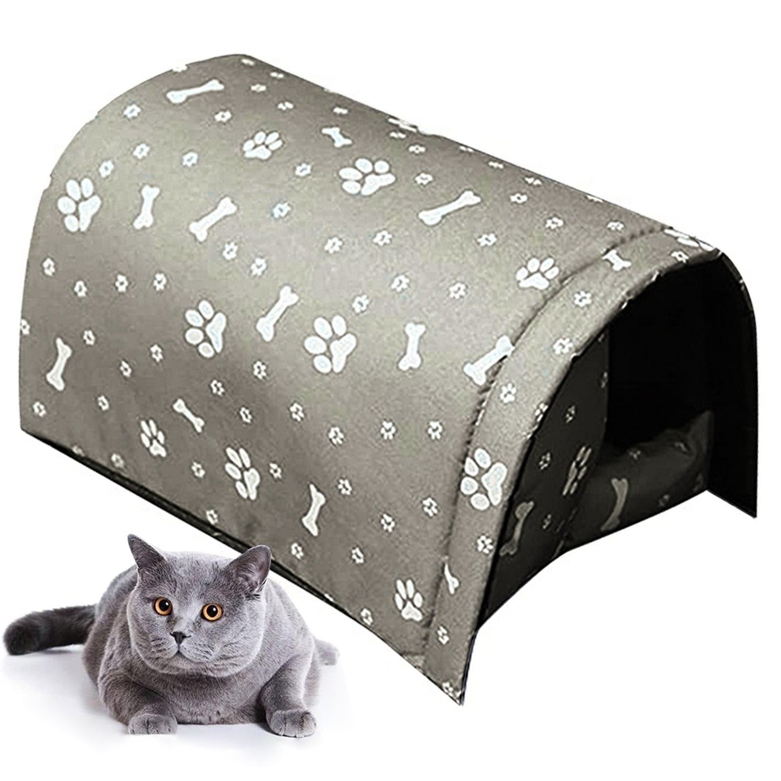 Darzheoy Stray Cats Shelter, Waterproof Outdoor Cat House Foldable Warm ...
