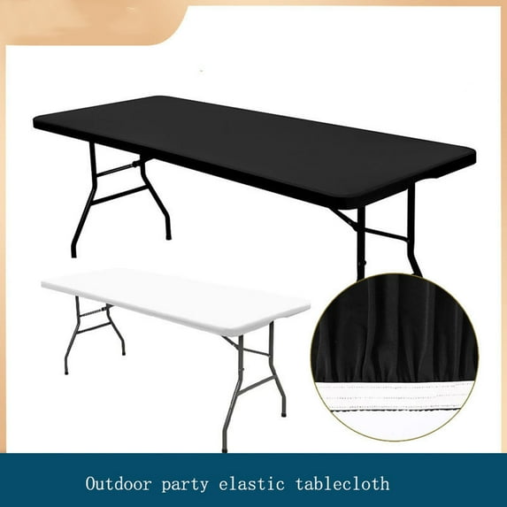 Darzheoy Stretch Fitted Tablecloth, Elastic Half Package Table Cover ...