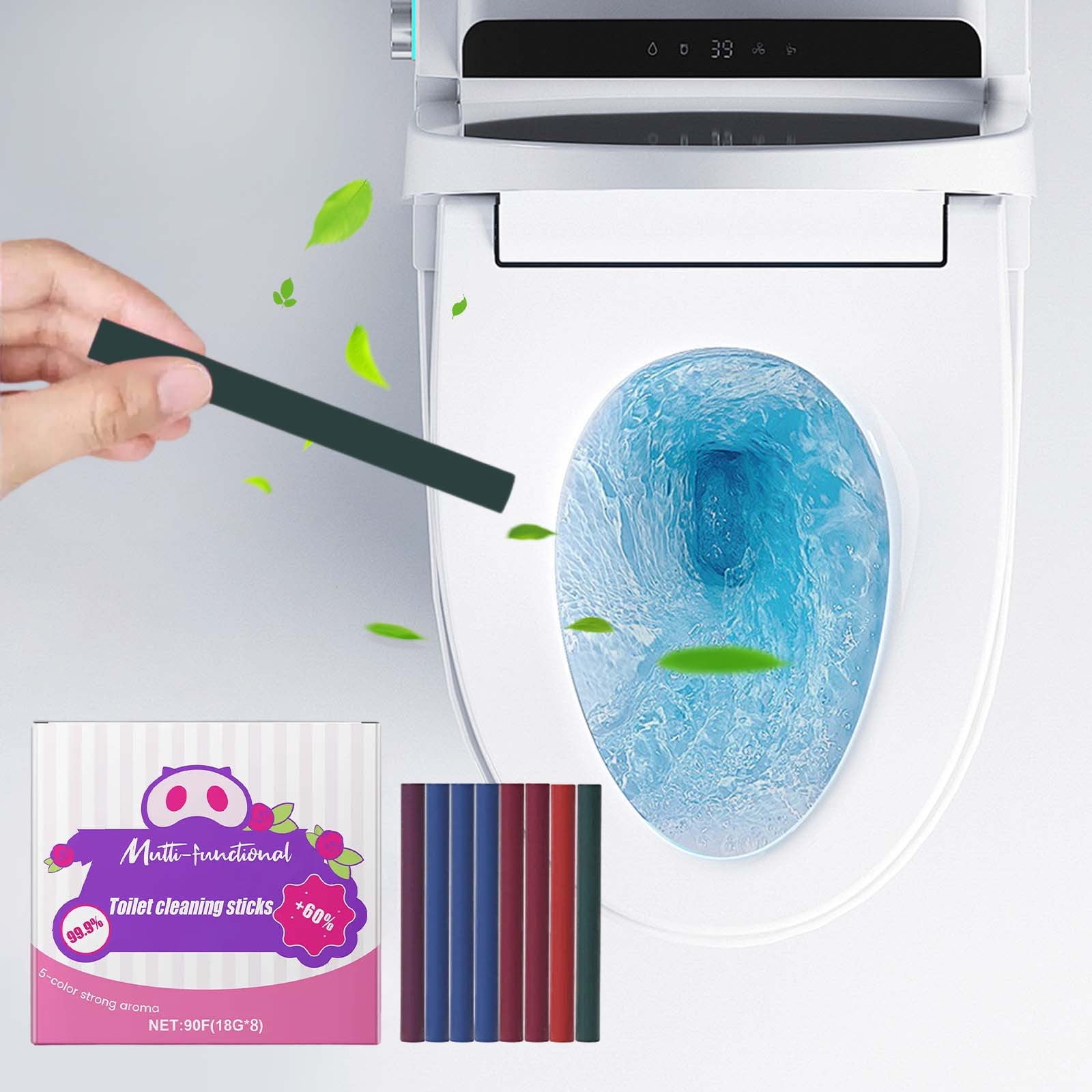 Darzheoy Toilet Cleaning Stick, Set of 8 Multi-functional Concentrated ...