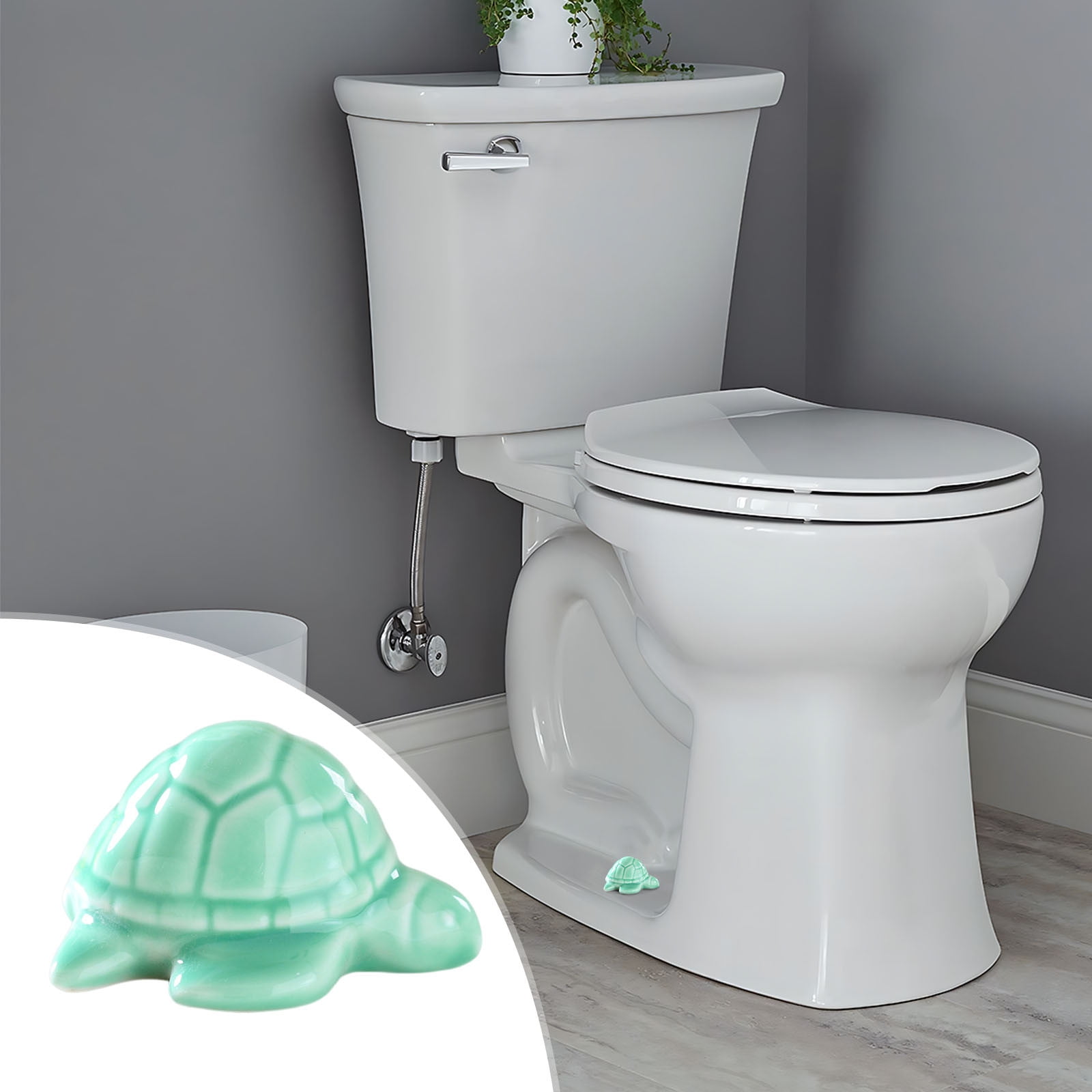Darzheoy Toilet Floor Bolt Caps, Ceramic Sea Turtle Toilet Bolt Caps ...