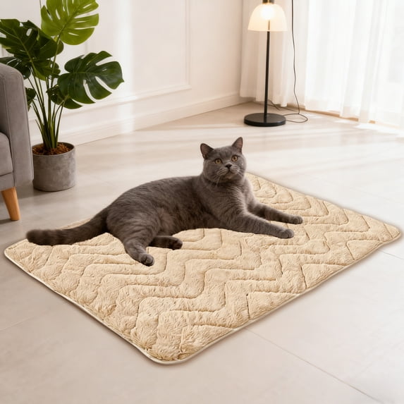 Darzheoy Winter Plush Dog Bed for Small Medium Dogs, 27.5x20 inch Thick ...