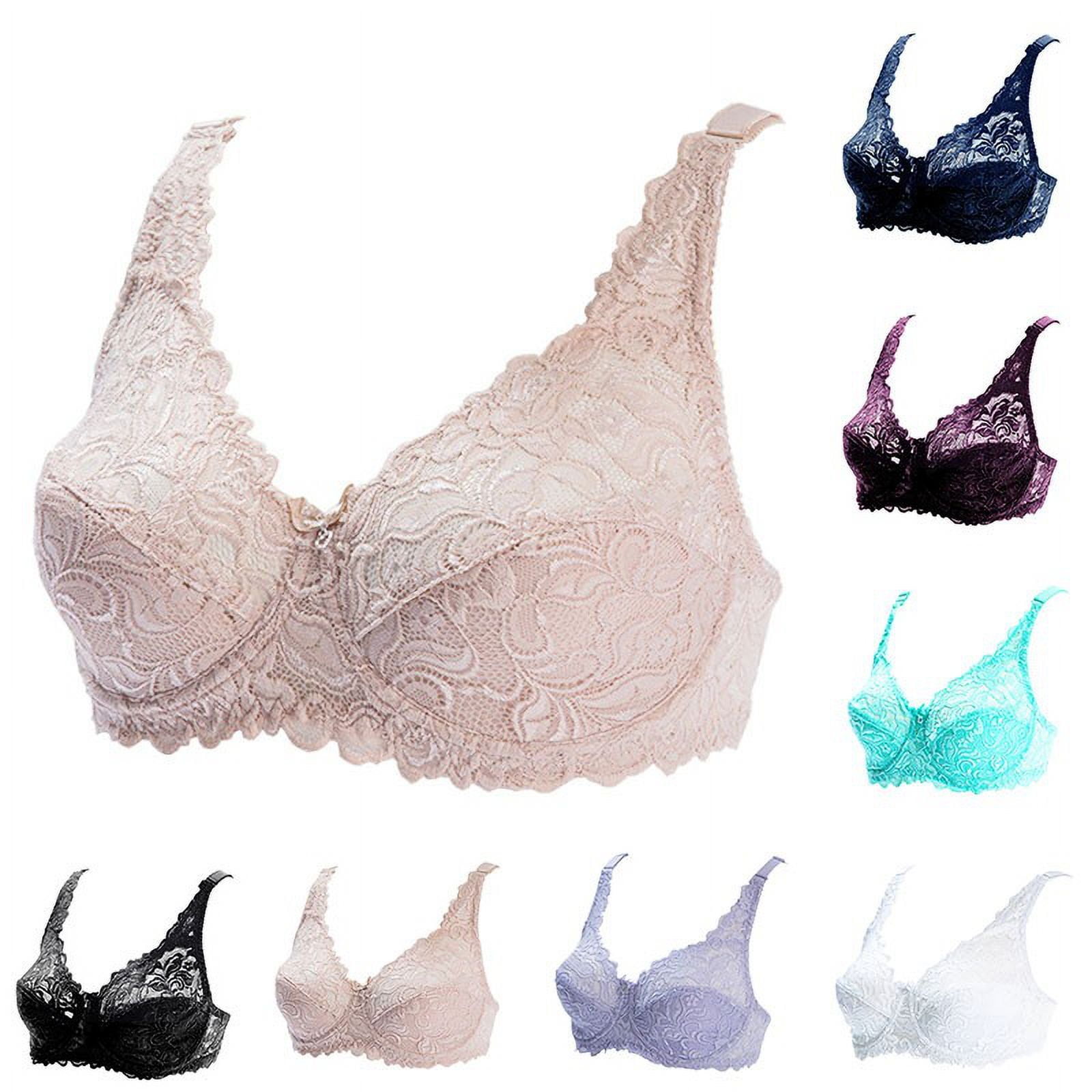 Darzheoy Women Fashion Printed Bra Wire Free Underwear One-Piece Bra ...