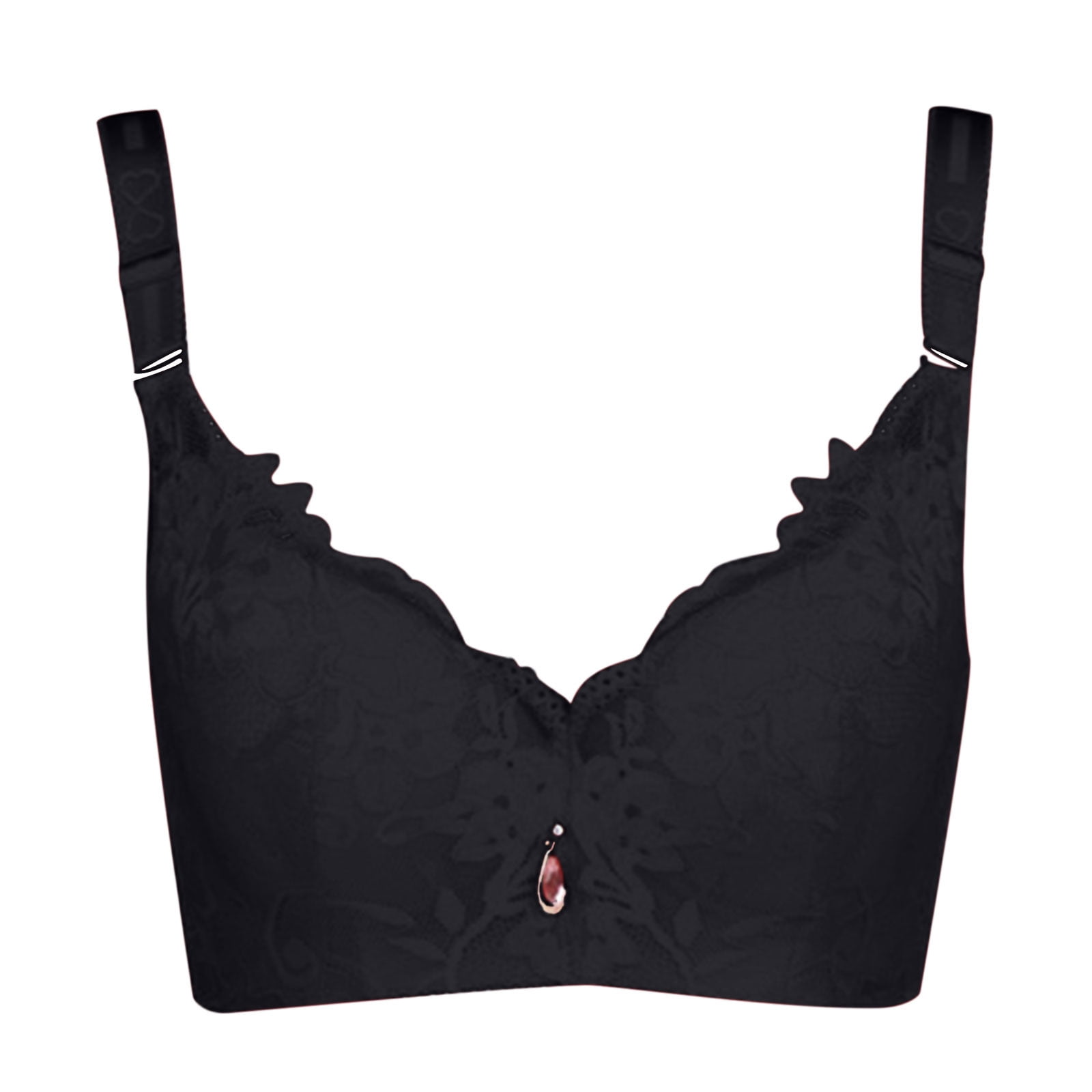 Darzheoy Women Solid Sexy Lace Push-up Bra Receive Side With Steel ...