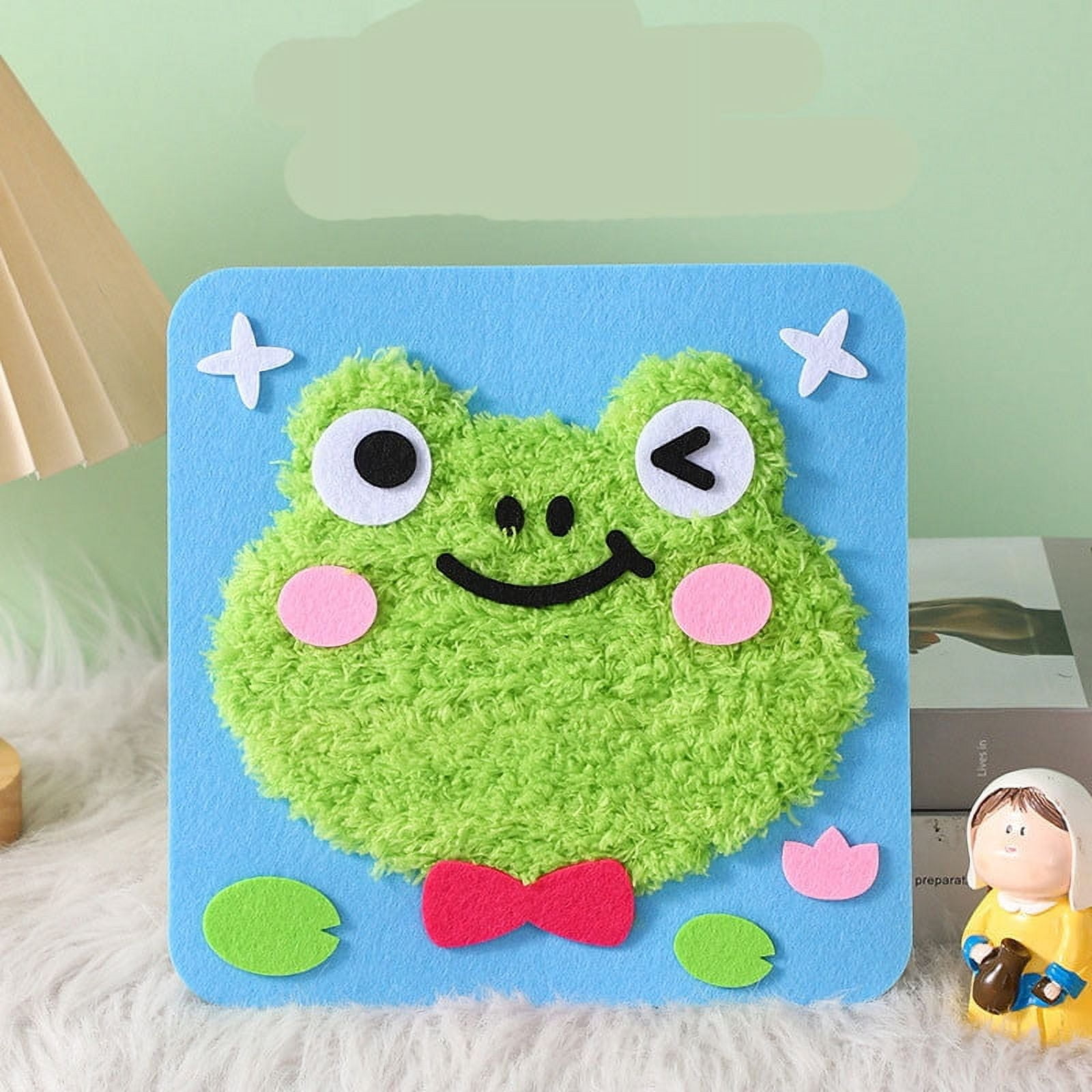 Darzheoy Wool Craft Kit for Kids, Beginner Crochet Kit for Kids ...