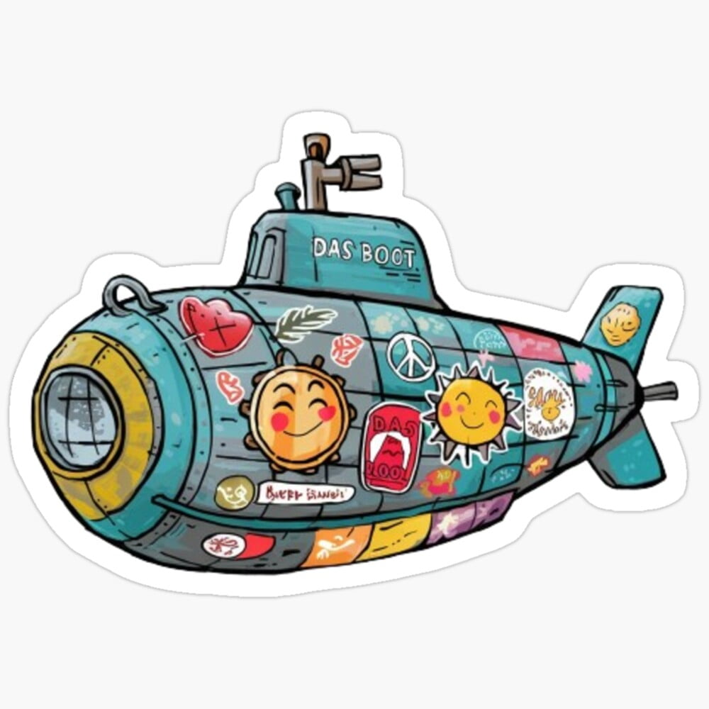 Das Boot Sticker Phone Decal Water Bottle Stickers Car Decals, Laptop ...