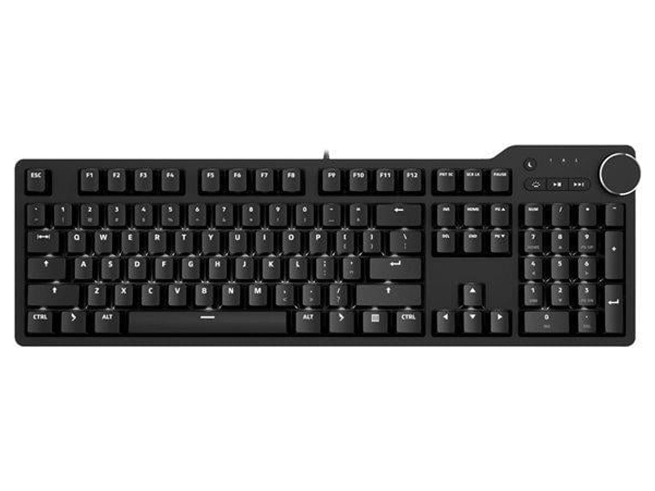 Das Keyboard Backlit Full size USB Type C Standard Keyboard, Black ...