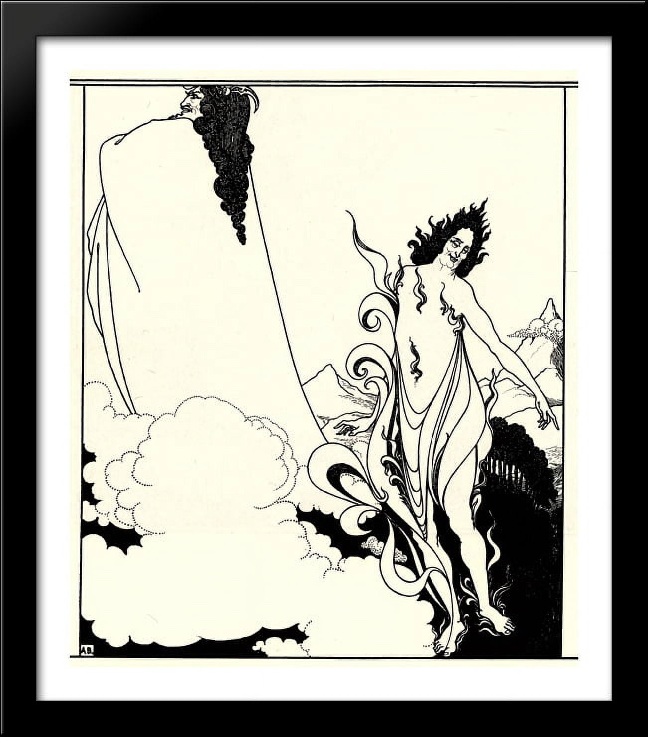 Das Rheingold 28x32 Large Black Wood Framed Print Art by Aubrey ...