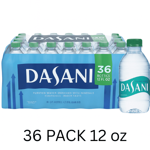 Dasani Purified Water, 12 fl oz Bottles, 36-Pack | Pure, Clean Drinking ...
