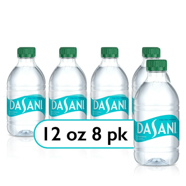 Dasani Purified Water Bottles, 12 fl oz, 8 Pack - Walmart Business Supplies