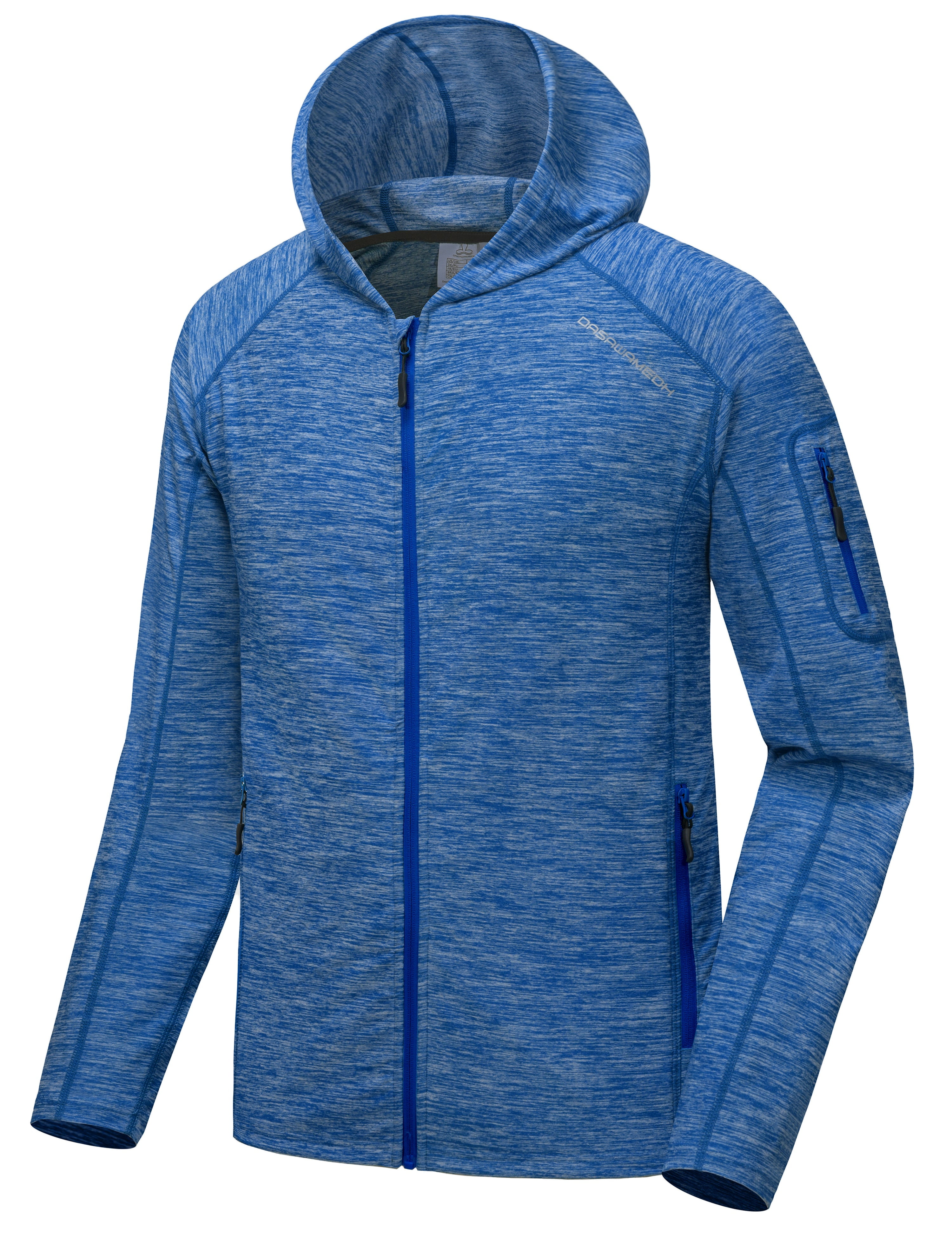 Dasawamedh Men's Running Sport Track Hooded Jacket Full Zip Workout ...