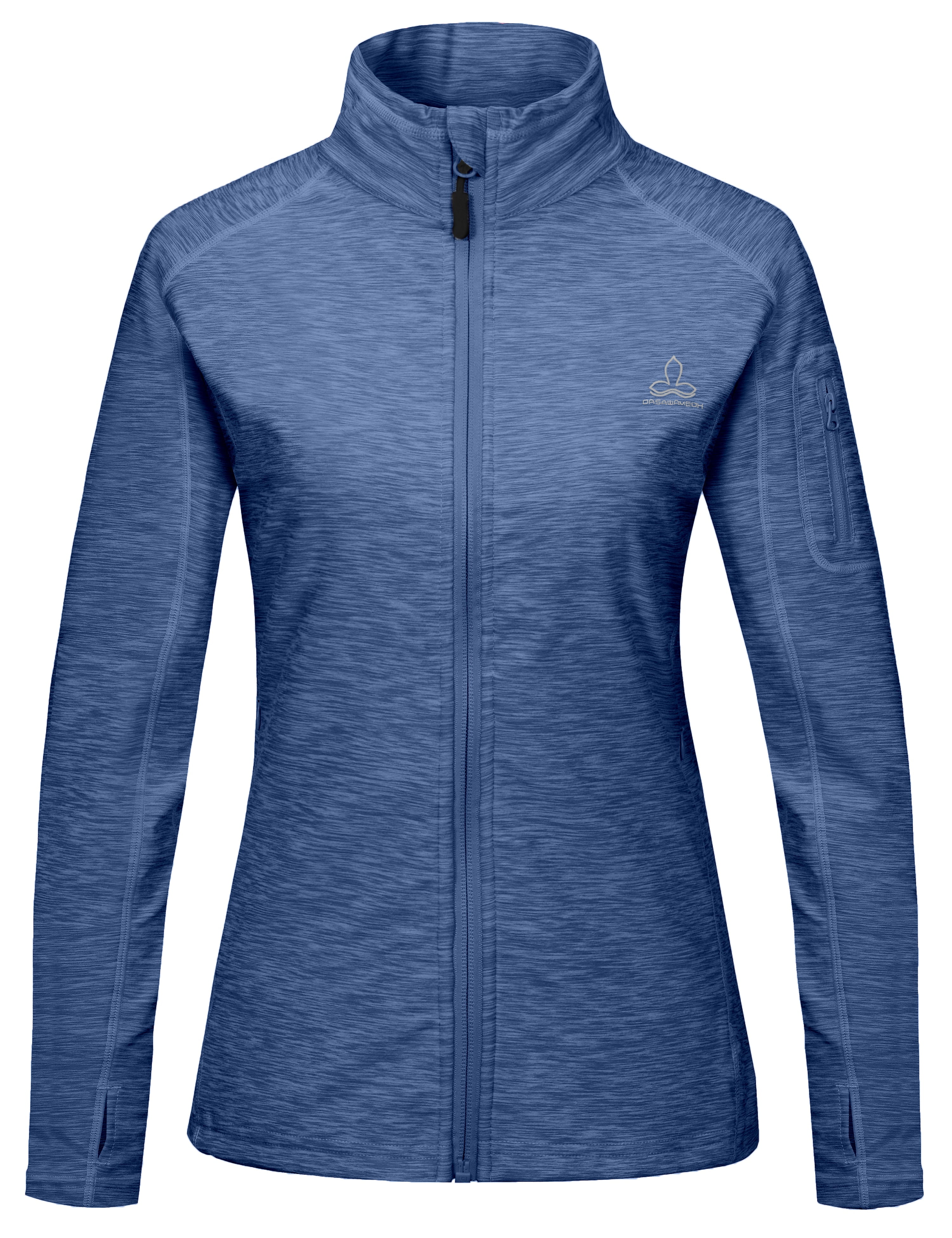 Dasawamedh Women's Running Sport Track Jacket Full Zip Workout Athletic ...