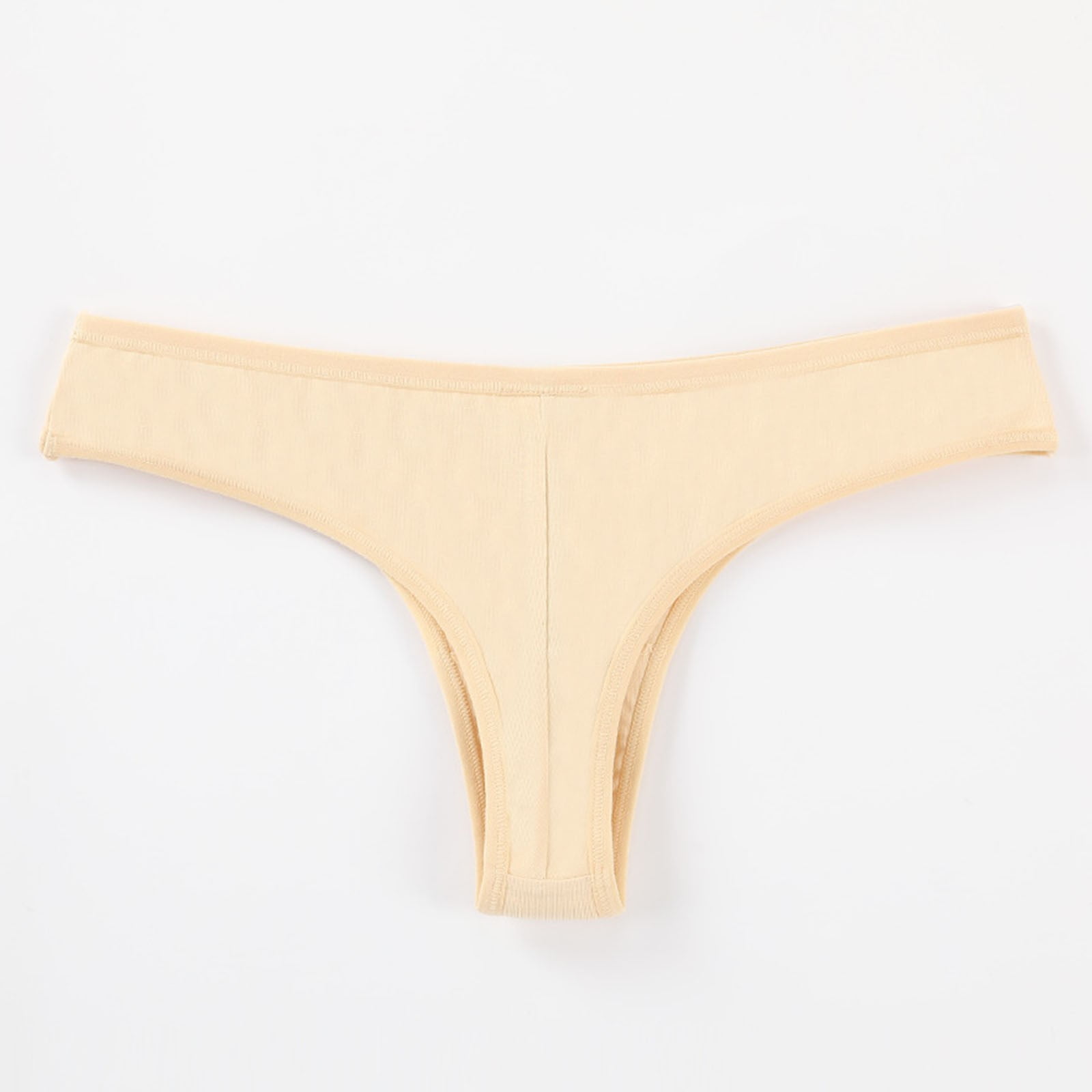 Dasayo Lingerie for Women Naughty Beige Cheeky Cotton Cheeky V-Strings ...