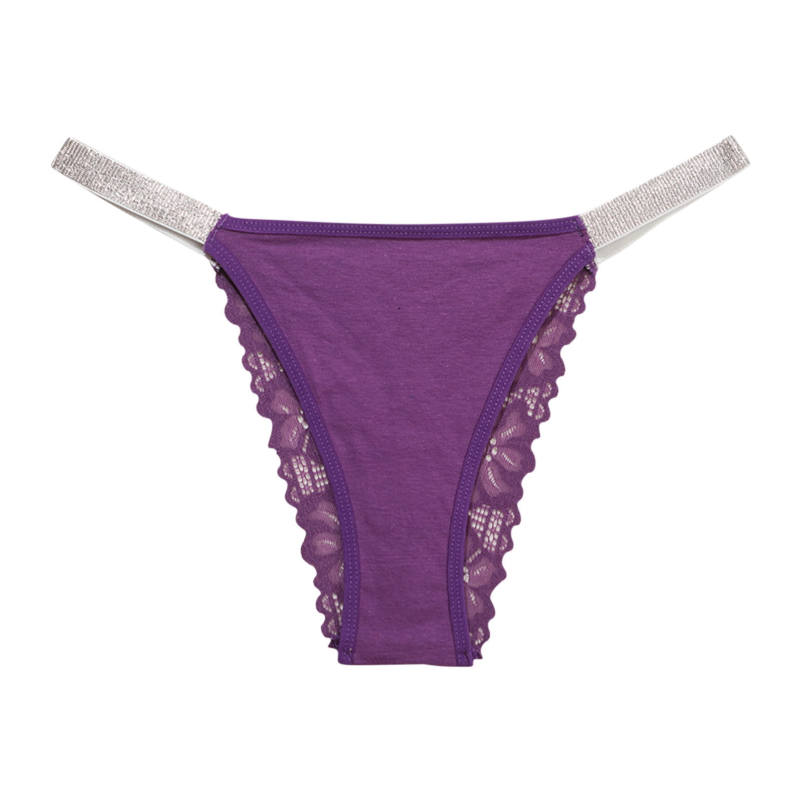Dasayo Cheeky Women's Panties under $4 Purple Thong Low Waist G-String ...