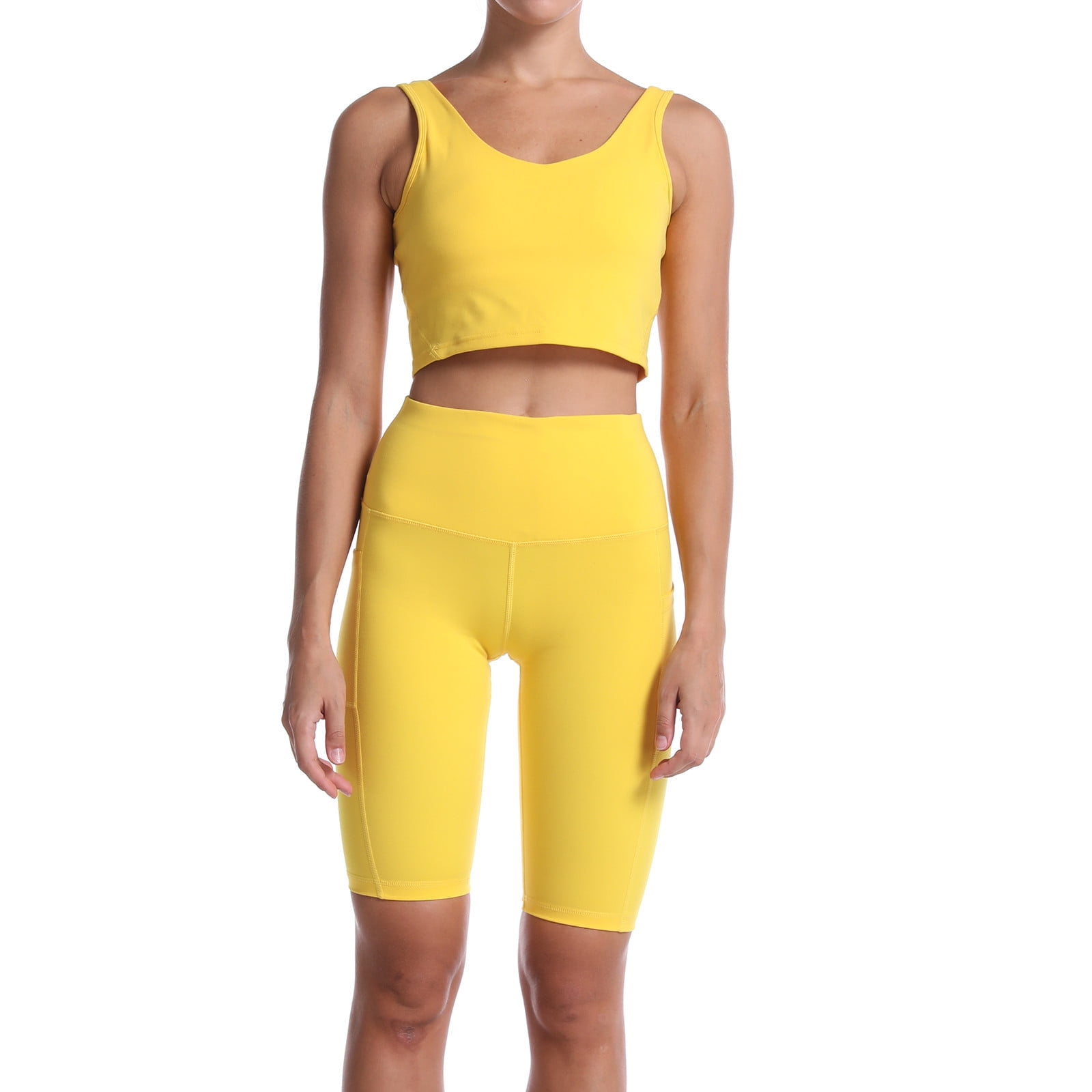 Dasayo Cute Shorts For Women High Rise Pull On Workout Shorts Compression Fit Solid Shorts For