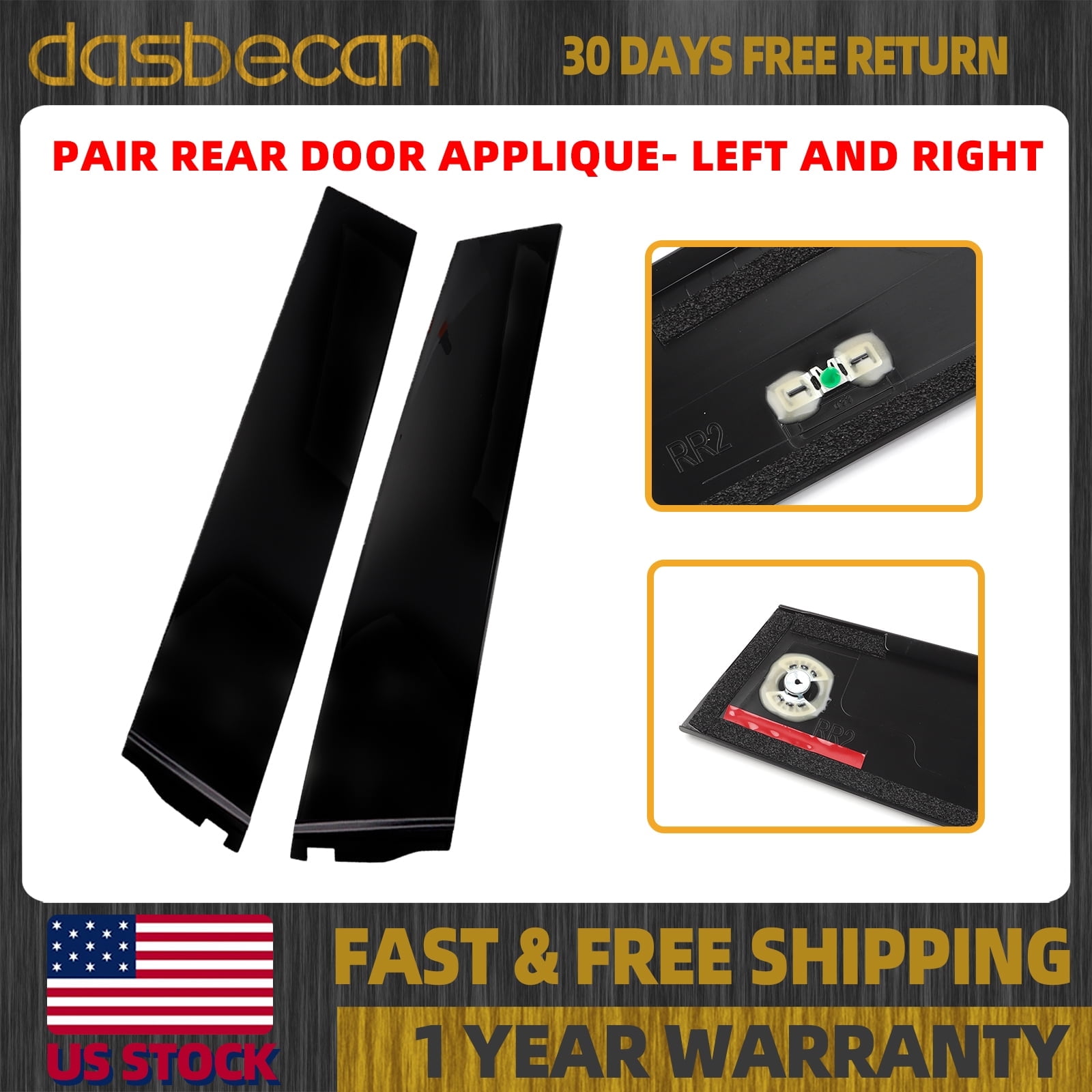 Dasbecan Window Trim Molding Panel For Chevrolet Tahoe GMC Yukon 2015 ...