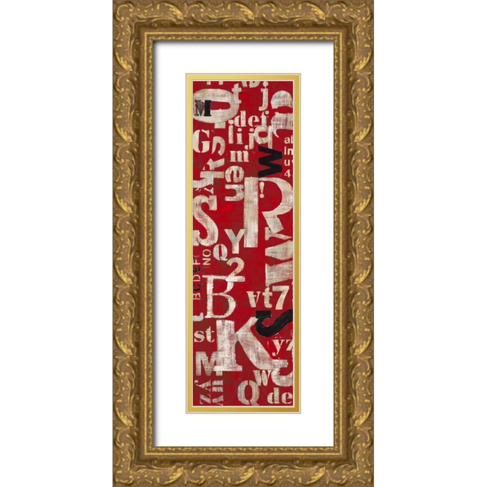 Dascher, Dennis 7x14 Gold Ornate Wood Framed with Double Matting Museum ...