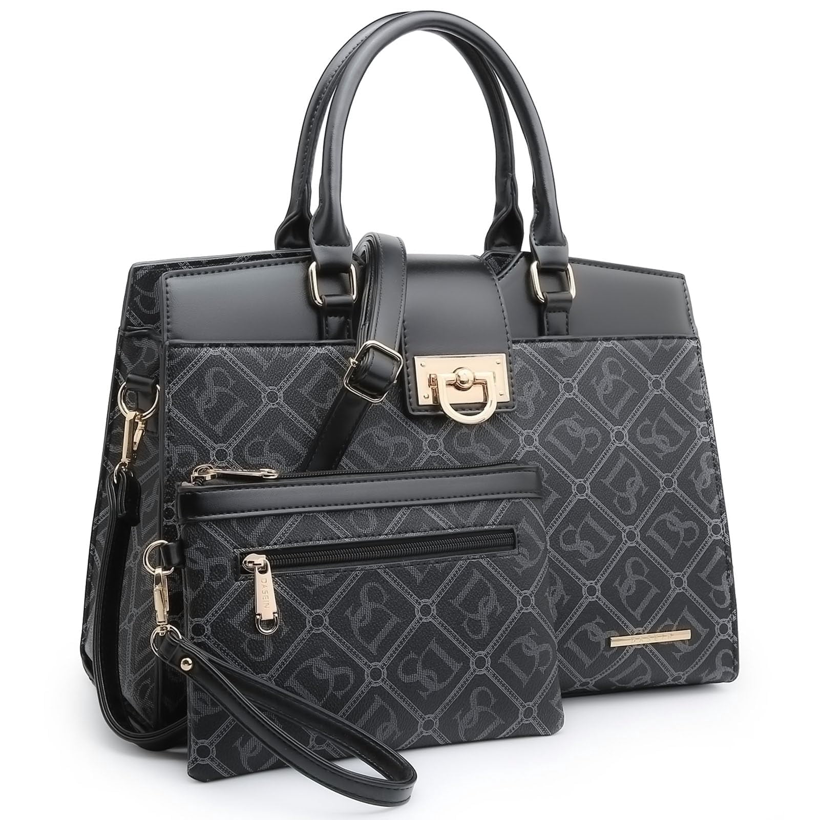 Dasein Handbags for Women Purses Monogram Satchel Purse Large Tote ...