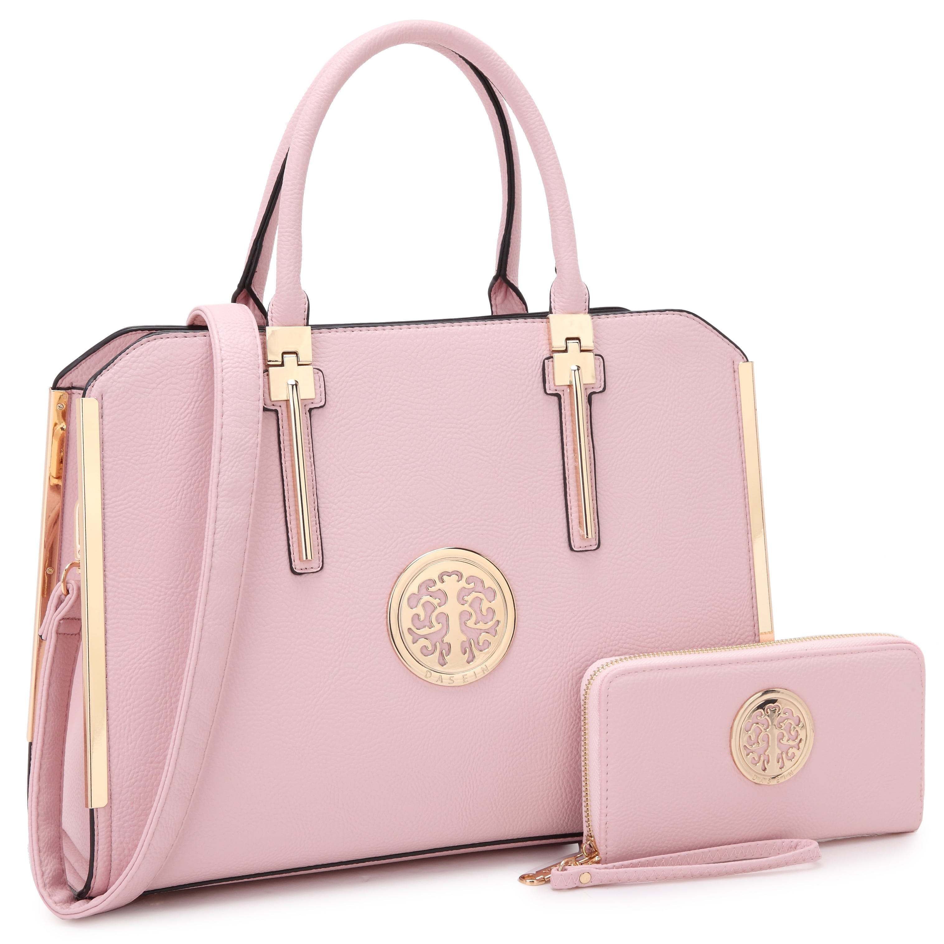 Dasein Women Large Handbag Purse Vegan Leather Satchel Work Bag ...