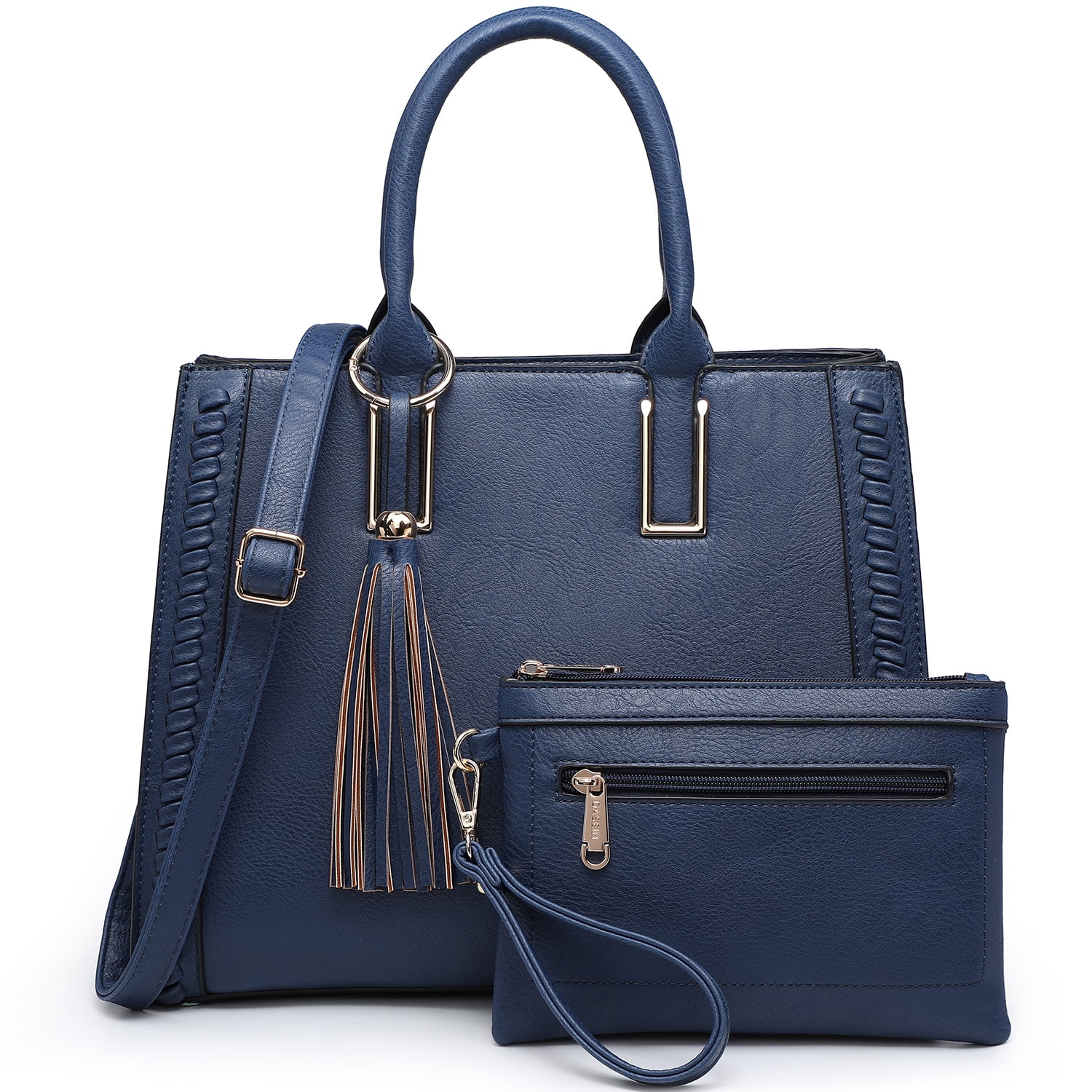 Dasein Women Satchel Handbags Vegan Leather Purses Tassel Shoulder Bags ...
