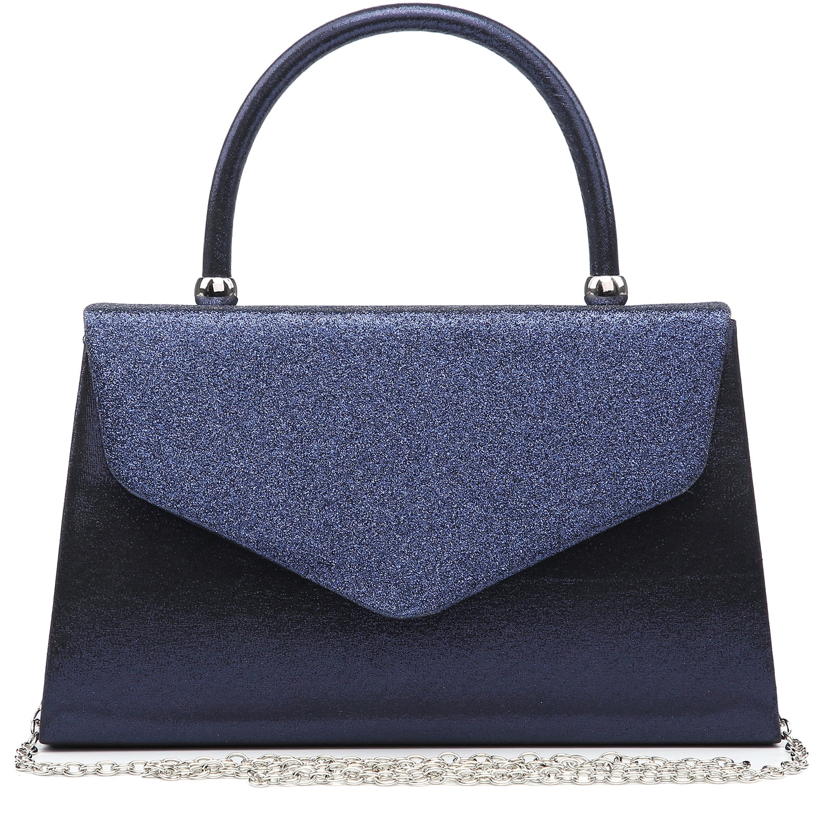 Dasein Women's Round Handle Evening Bag, Frosted Glittering Prom ...