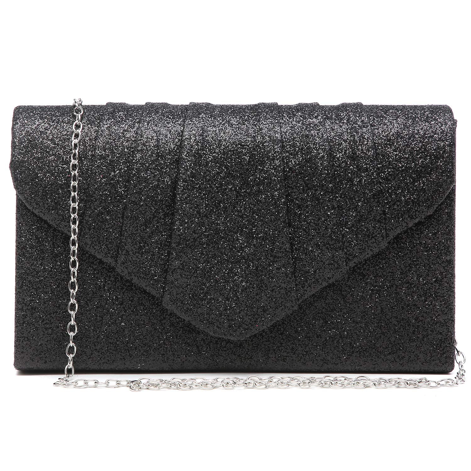 Dasein Women's Evening Pleated Envelope Clutch Handbag Wedding Party ...