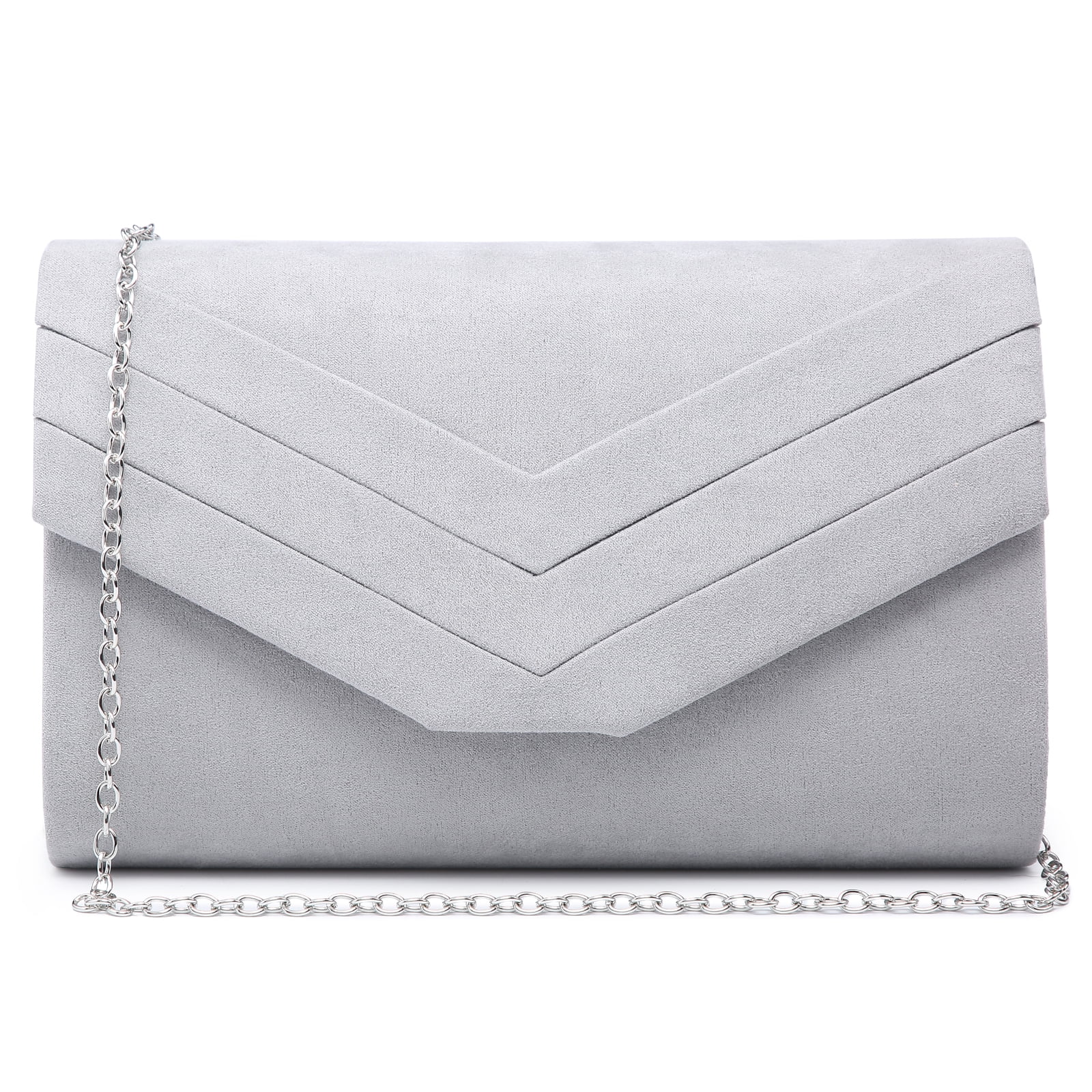 Dasein Women's Velvet Evening Bags with Shoulder Chain, Formal Party ...