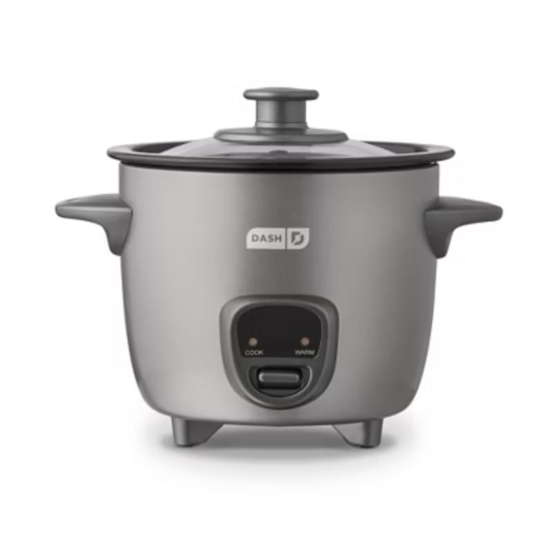 Dash 2-Cup Electric Mini Rice Cooker - Graphite: Small Rice Maker ...