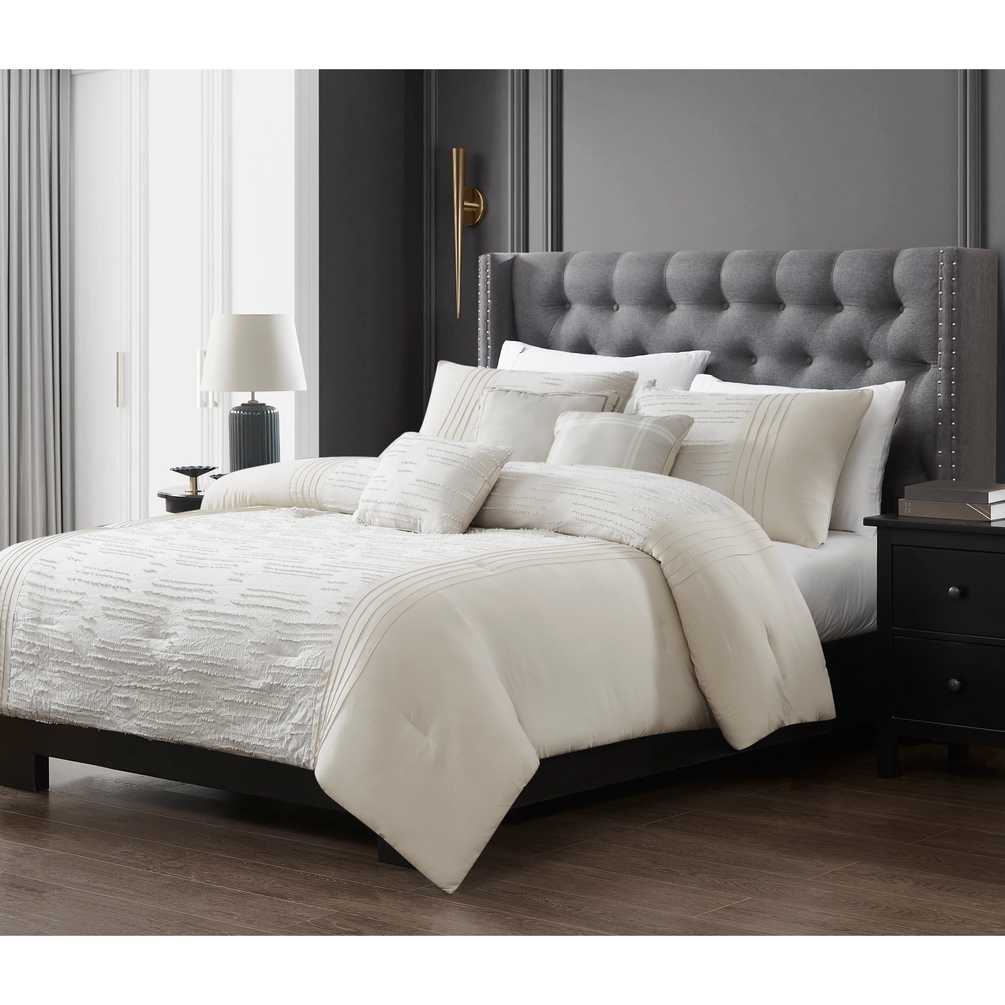 Dash 6-piece Comforter Set Taupe King - Walmart.com