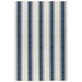 Dash & Albert Denim Chindi Hand Hooked Cotton Rug, 10' x 14', Blue ...