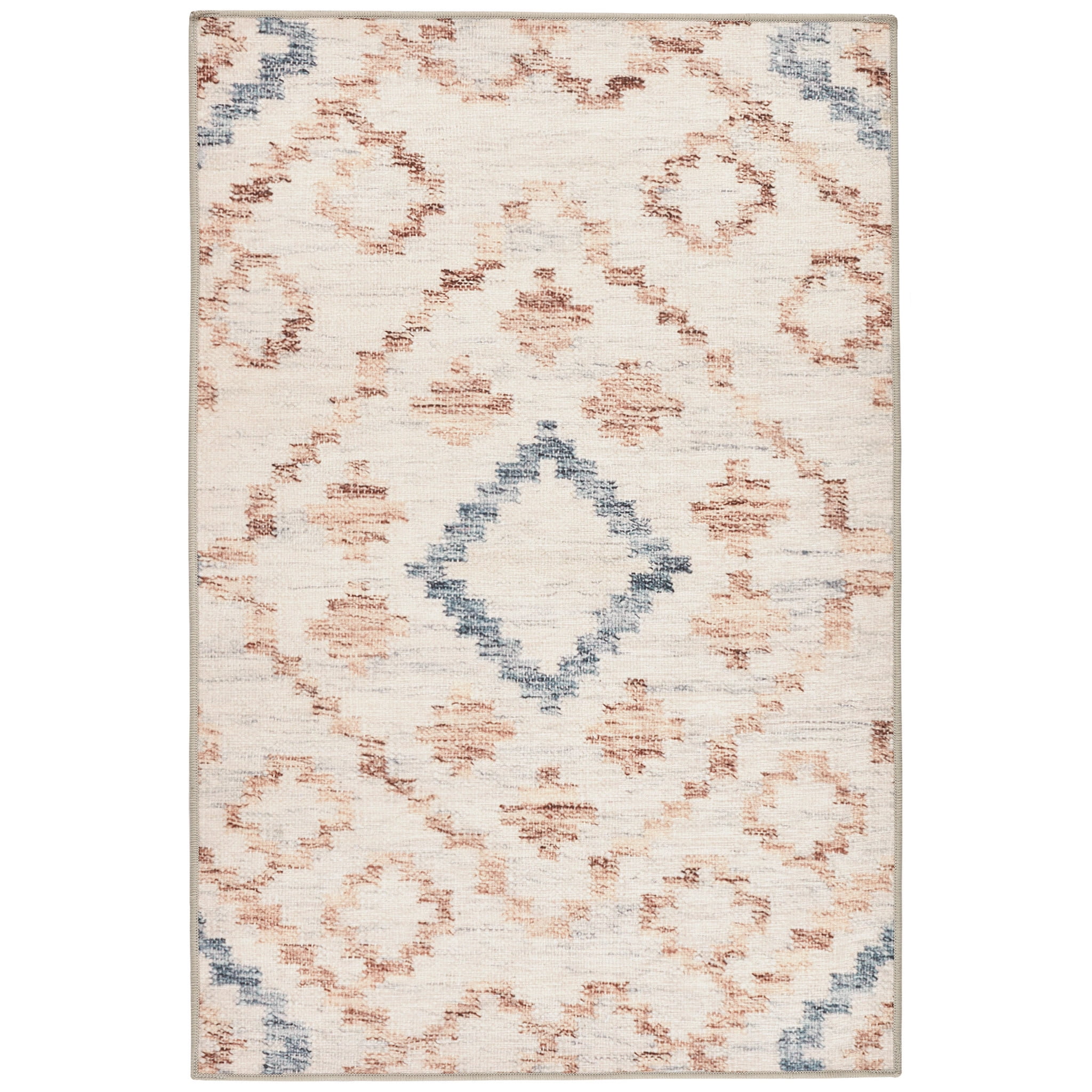 Dash & Albert Jelly Roll Machine Washable Rug, 8' x 10', Sky - Walmart.com