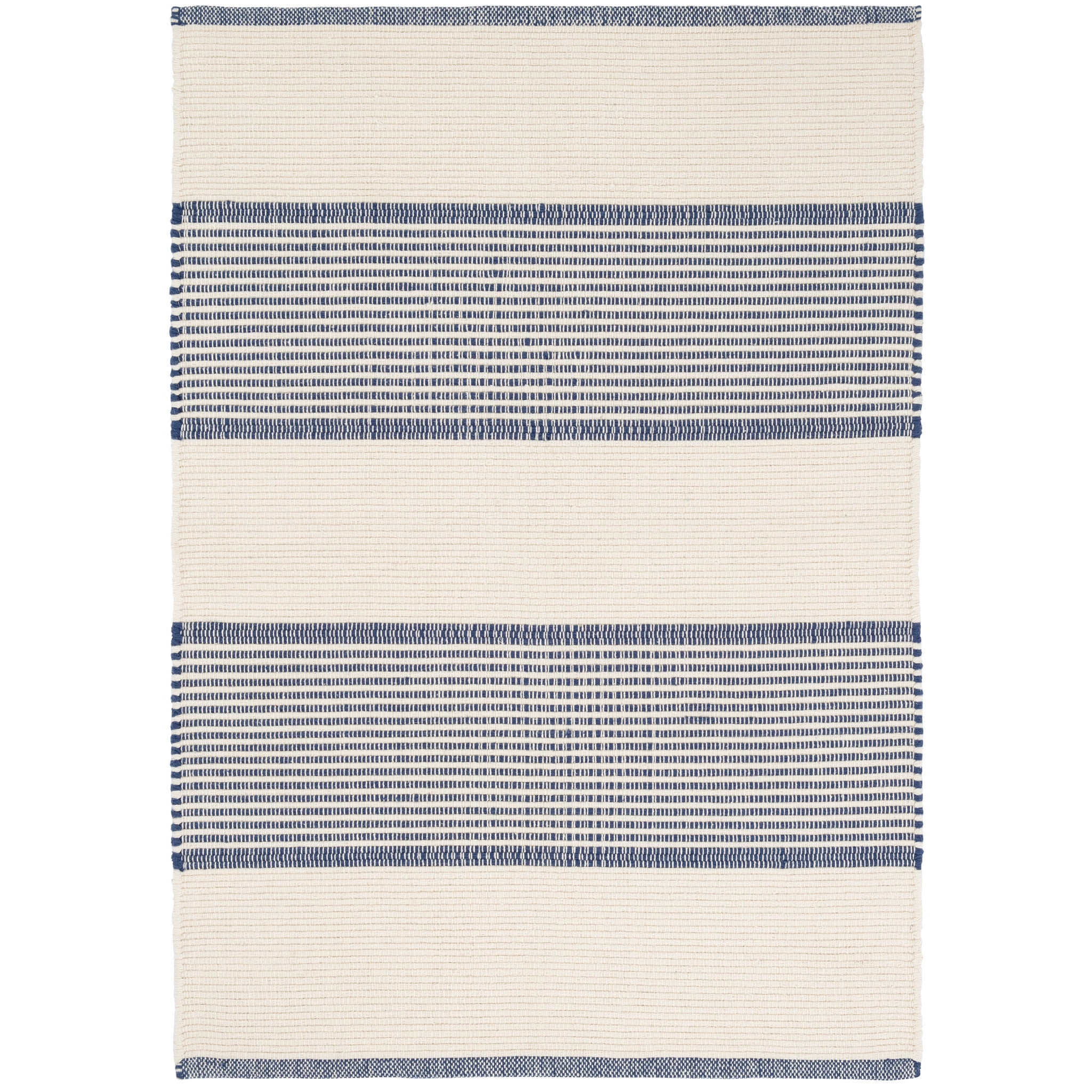 Dash & Albert La Mirada Handwoven Cotton Rug, 10' x 14', Navy - Walmart.com