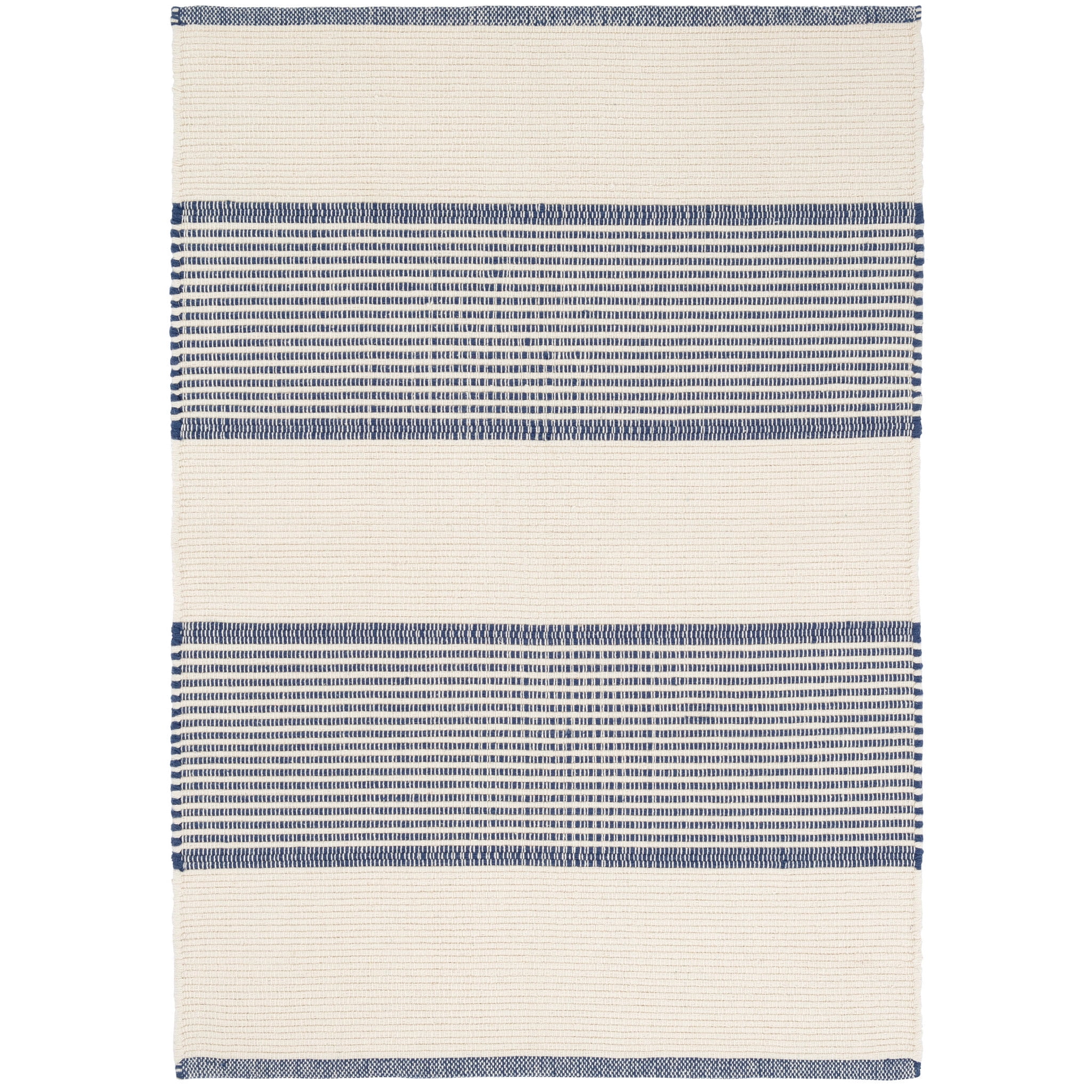 Dash & Albert La Mirada Handwoven Cotton Rug, 8' x 10', Navy - Walmart.com