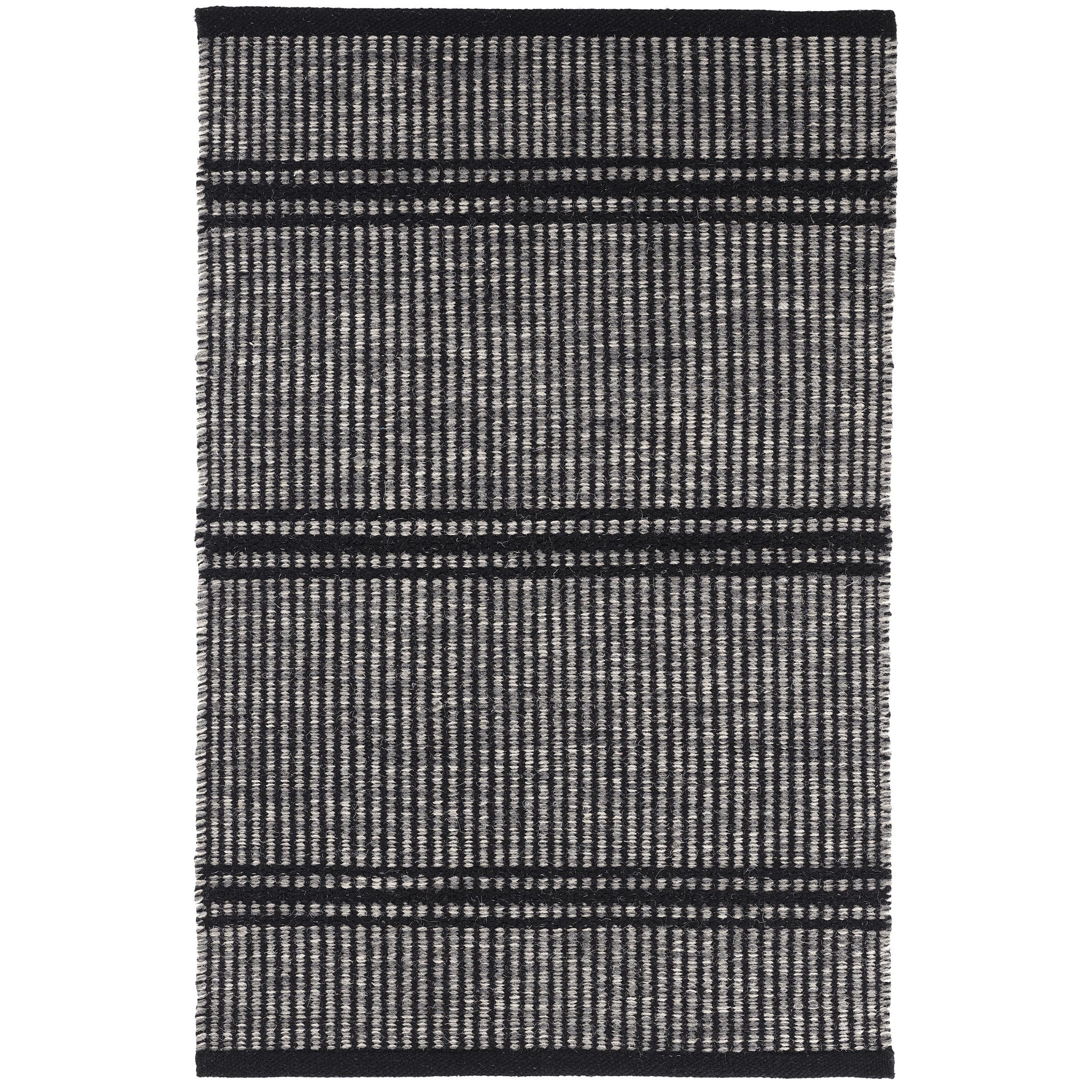 Dash & Albert Malta Handwoven Wool Rug, 8' x 10', Black - Walmart.com