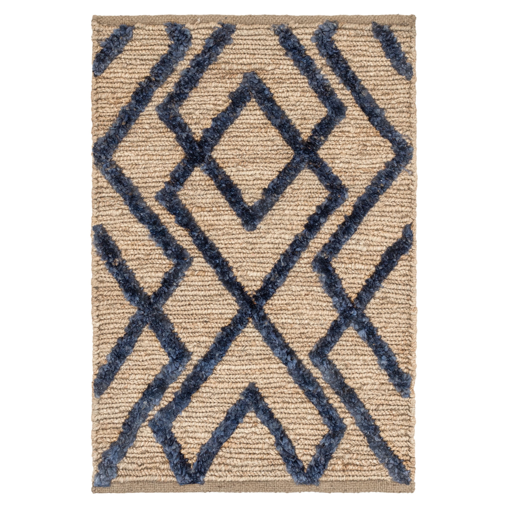 Dash & Albert Marco Jute Soumak Handwoven Rug, 3' x 5', Navy - Walmart.com