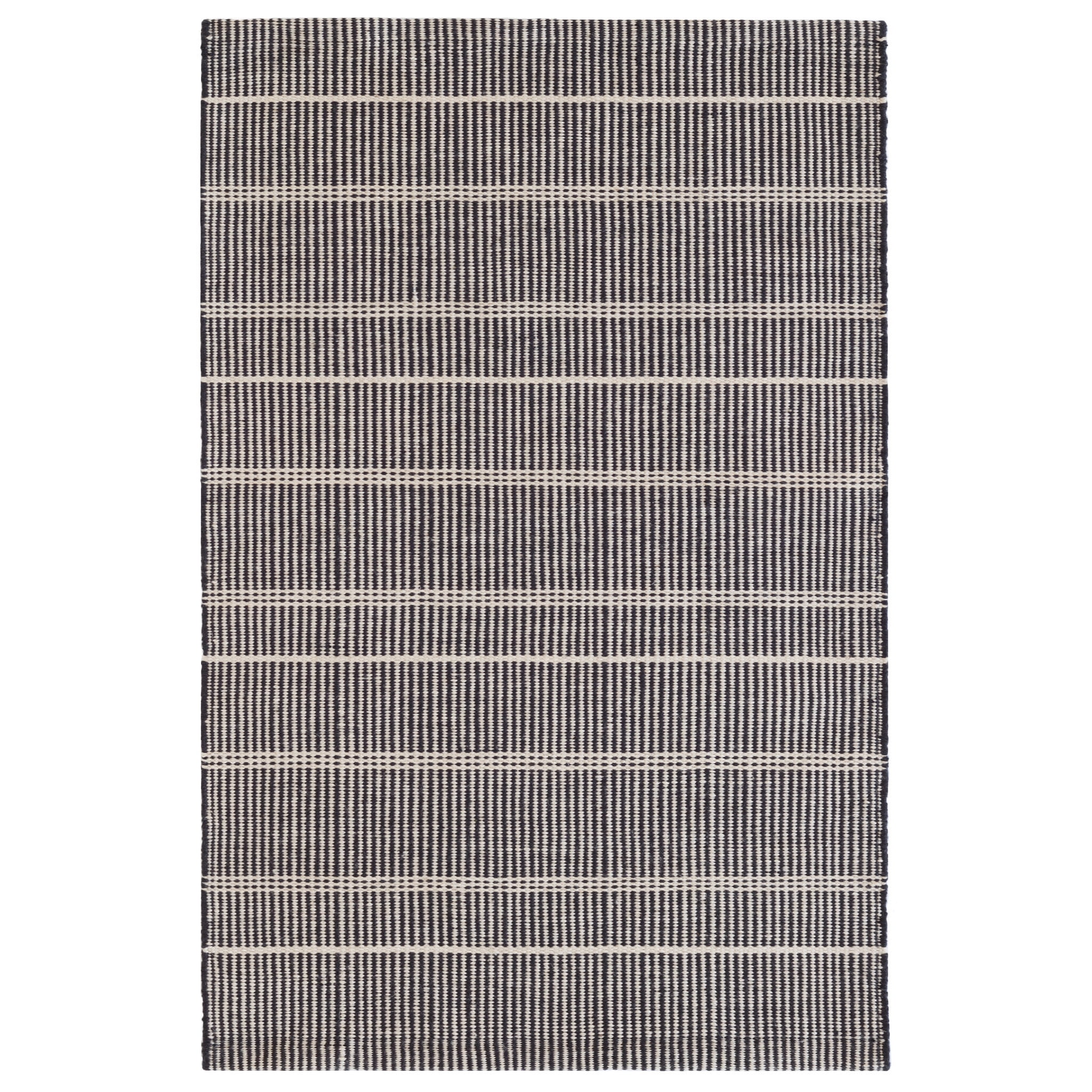 Dash & Albert Samson Handwoven Indoor/Outdoor Rug, 6' x 9', Black ...