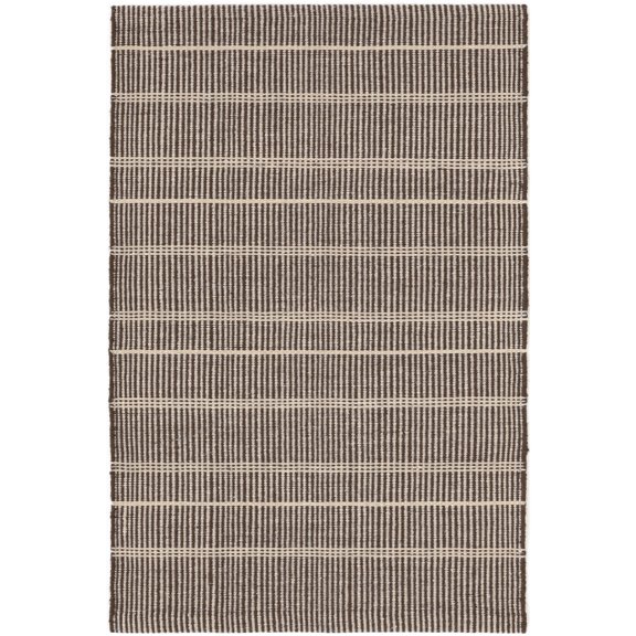 Dash & Albert Diamond Handwoven Indoor/Outdoor Rug, 8' x 10', Black ...