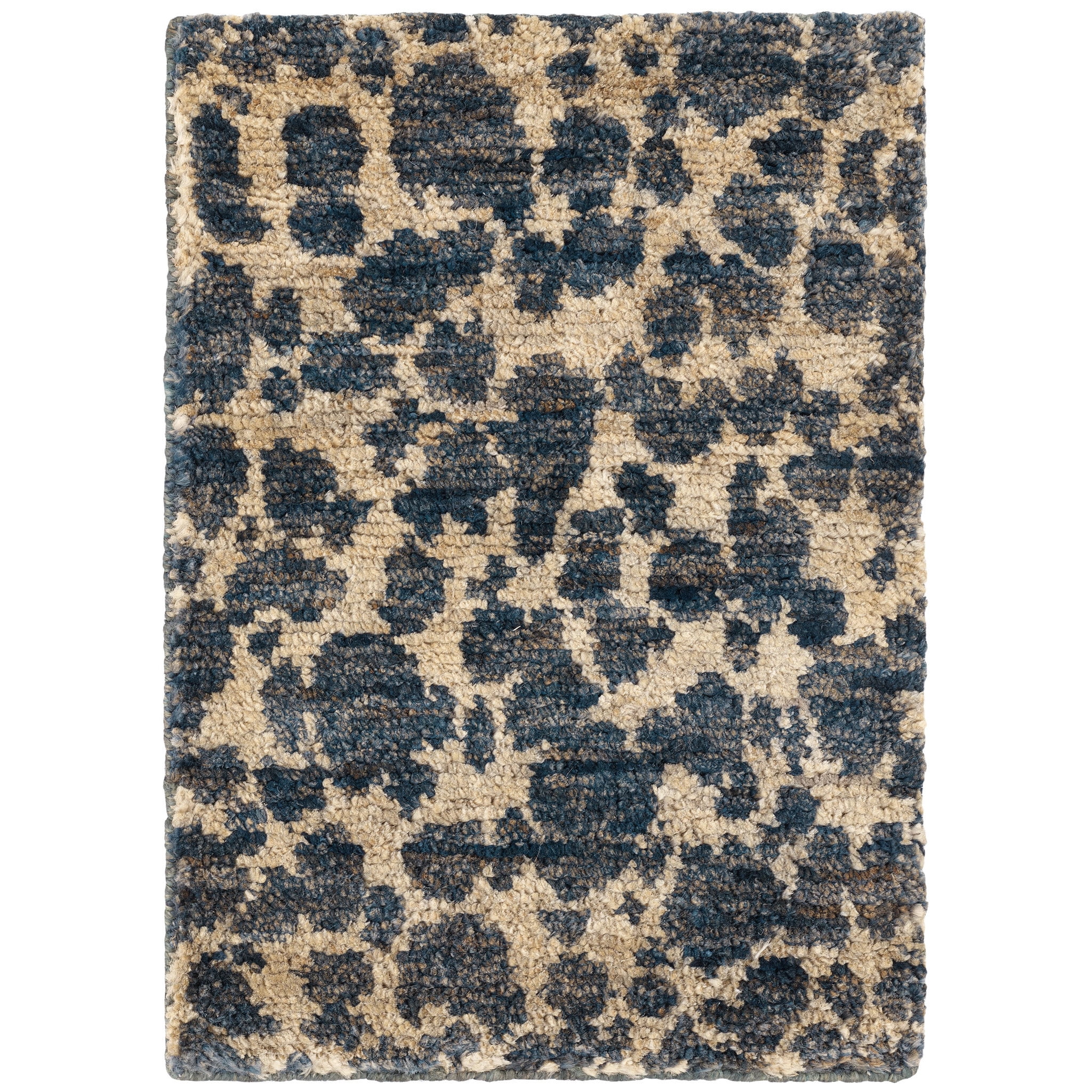 Dash & Albert Stormi Hand Knotted Jute Rug, 3' x 5', Indigo - Walmart.com