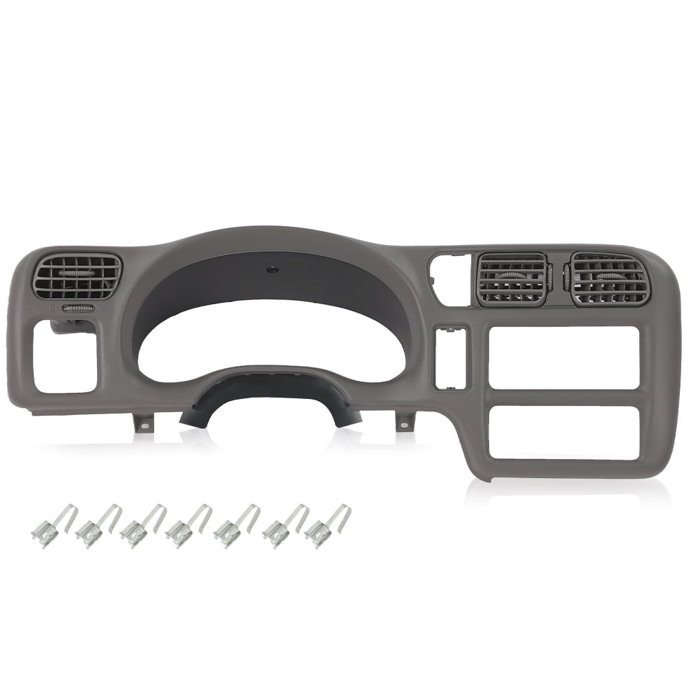 Dash Bezel Trim Cover Cluster Blazer Gray Fit For 1998-2004 Chevy S10 ...