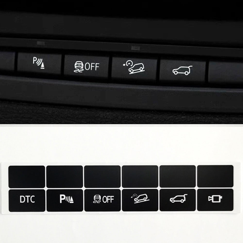 Dash Button Stickers Repair Switch Decals DTC Traction Control For BMW ...