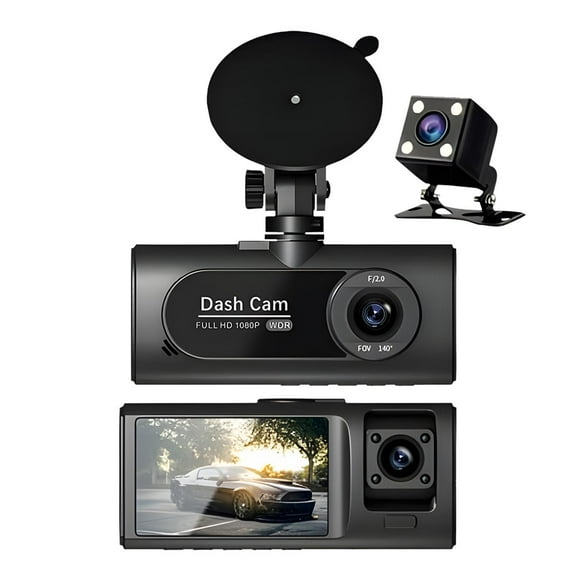 1080P Dual Dash Cam Front and Inside with IR Night Vision, Loop ...