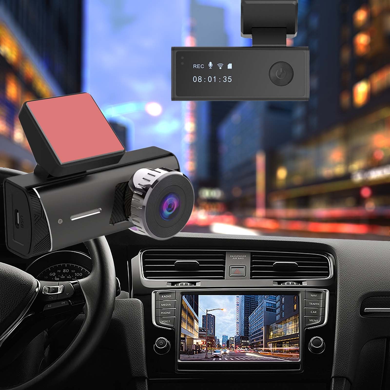 Dash Cam 1080P FHD DVR Car Driving Recorder 3.0Inch IPS Screen ...