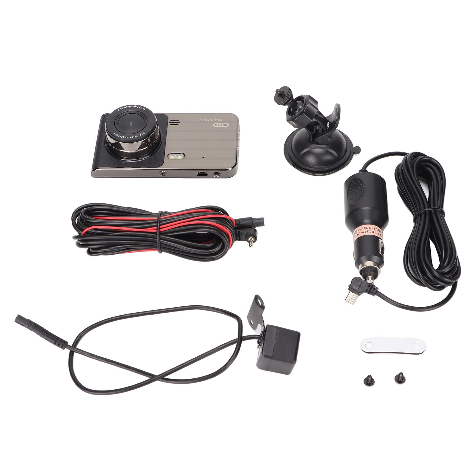 Dash Cam 1080P FHD Dual Lens 170°Wide Angle Parking Monitor Loop ...