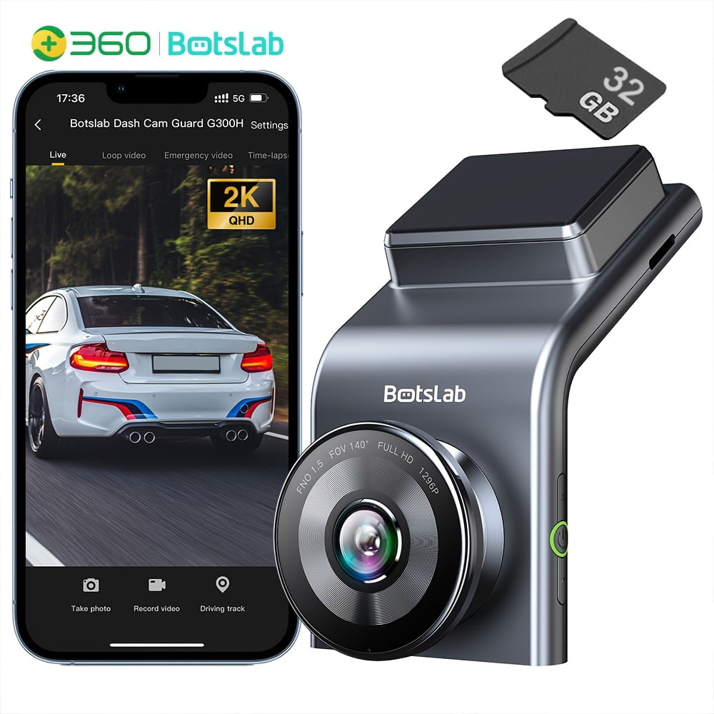 [Dash Cam] 2.5K Car Dash Cam | 140° Wide Angle Car Camera Front, Color Night Vision, Built In ...